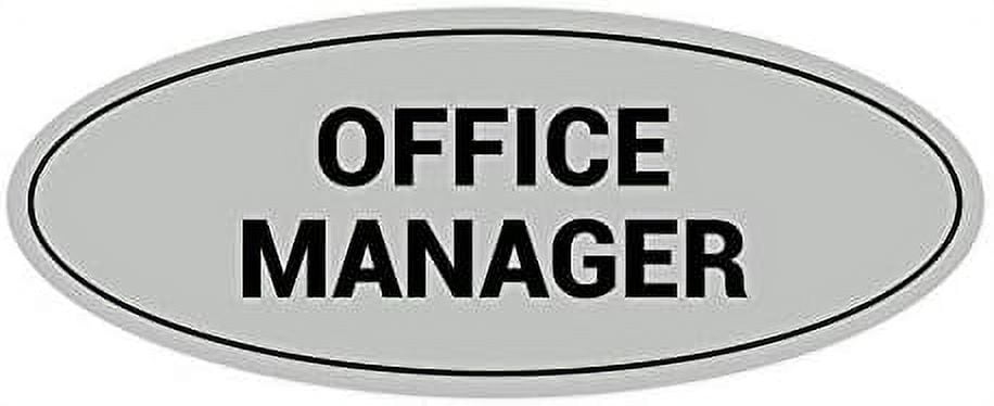 oval office manager sign (lt gray) - medium - Walmart.com