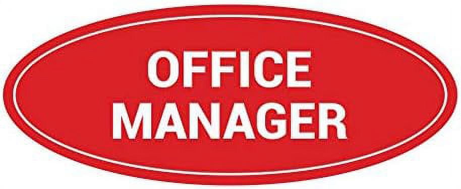 oval office manager sign (red) - large - Walmart.com