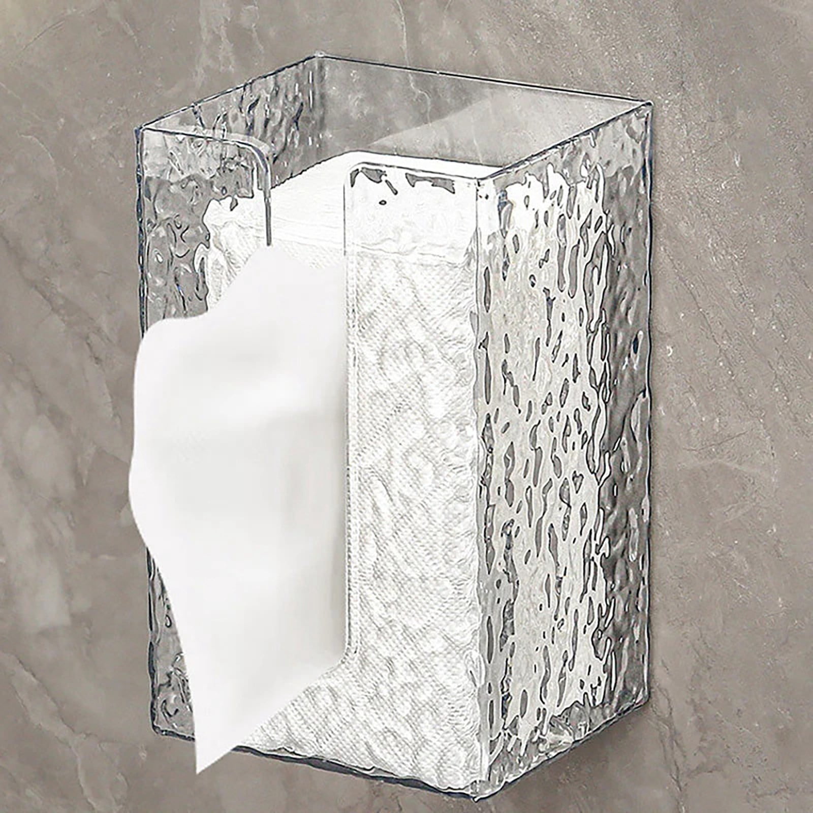 over The Organizer Glacier Pattern Transparent Tissue Box For Household ...