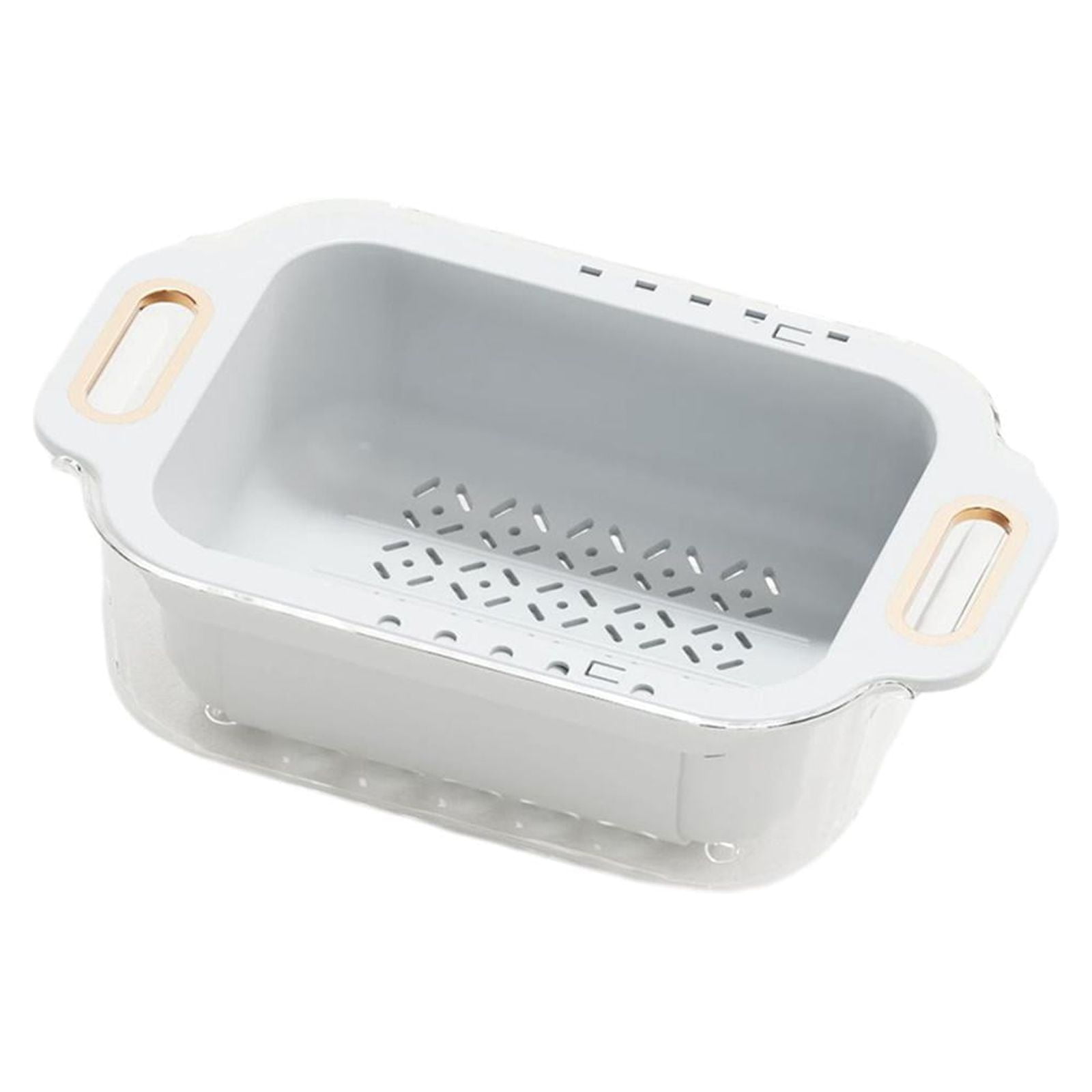 over The Sink Colander Strainer Basket for Bar Restaurant Kitchen White ...