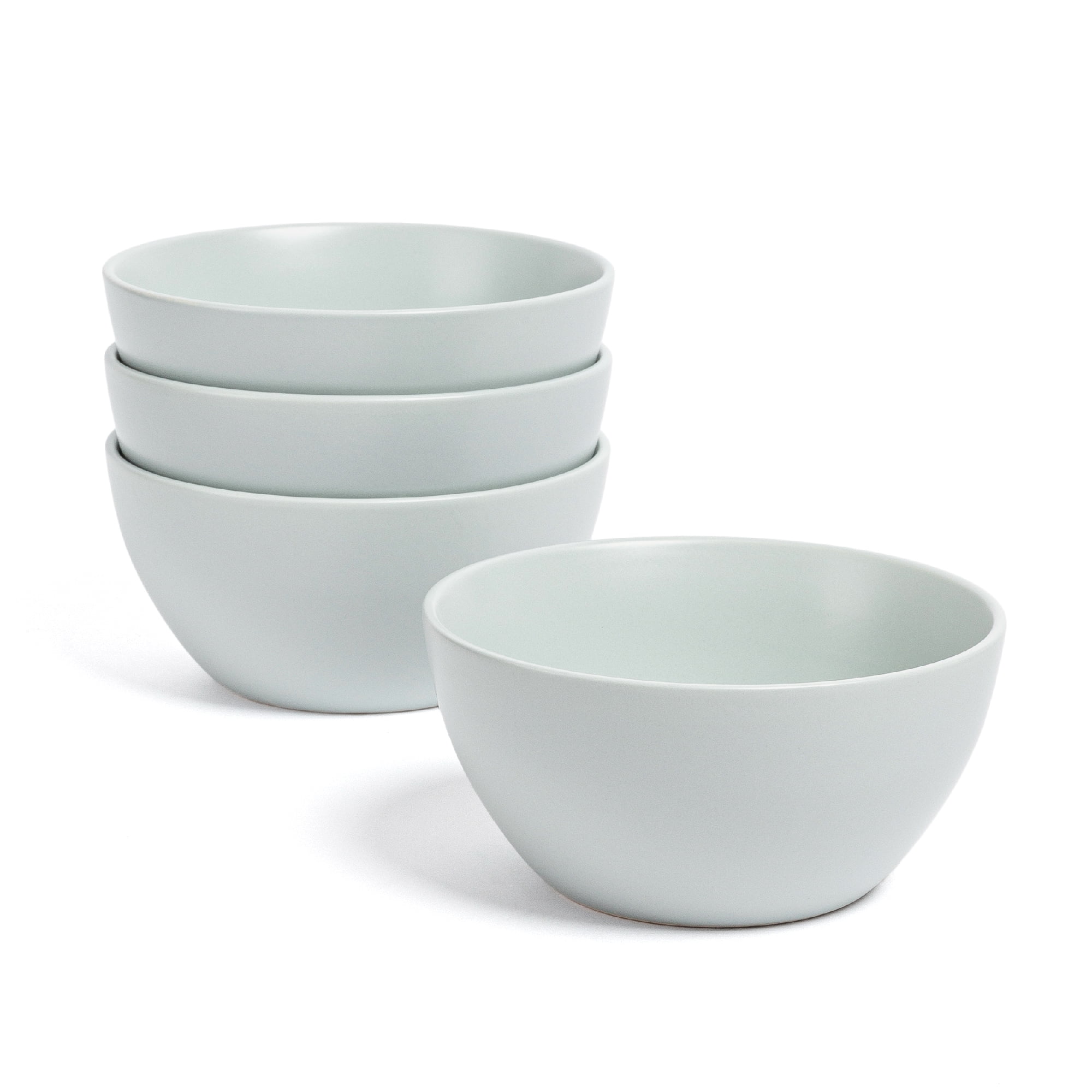 over&back Coupe Cereal Bowl Set - Stoneware Dishes - Comes with 4 ...