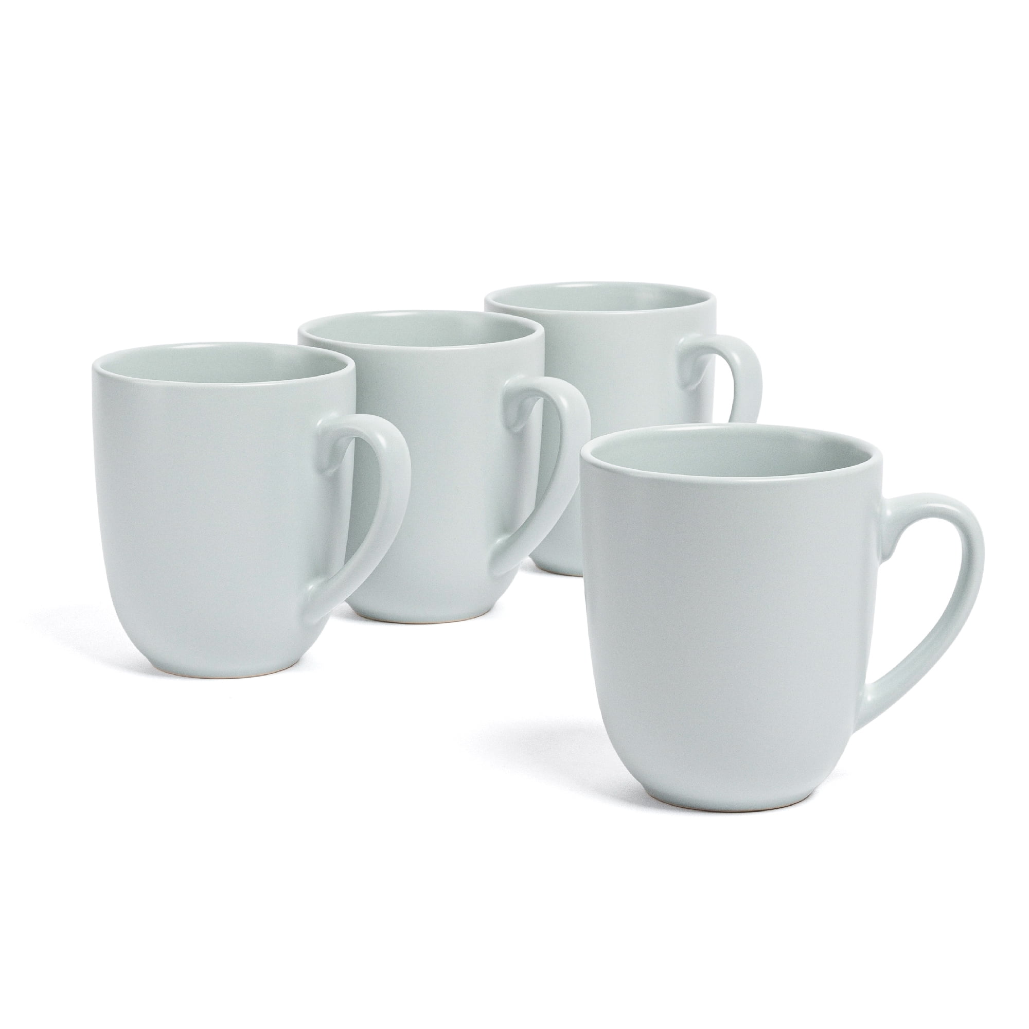 over&back Coupe Stoneware Coffee Mugs - 4-Piece Mug Set - Enjoy the ...