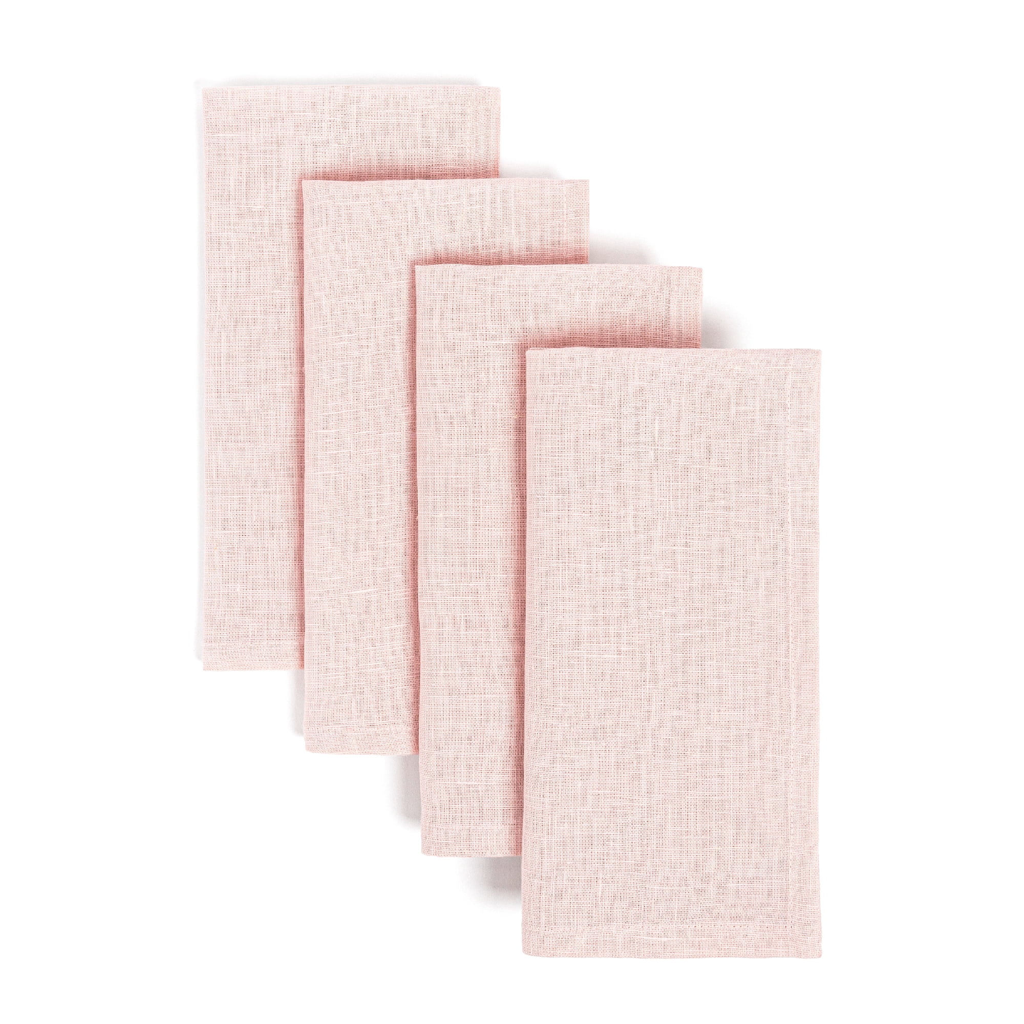 over&back Washed 100% Linen Cloth Napkins - Washable Napkins Set for ...