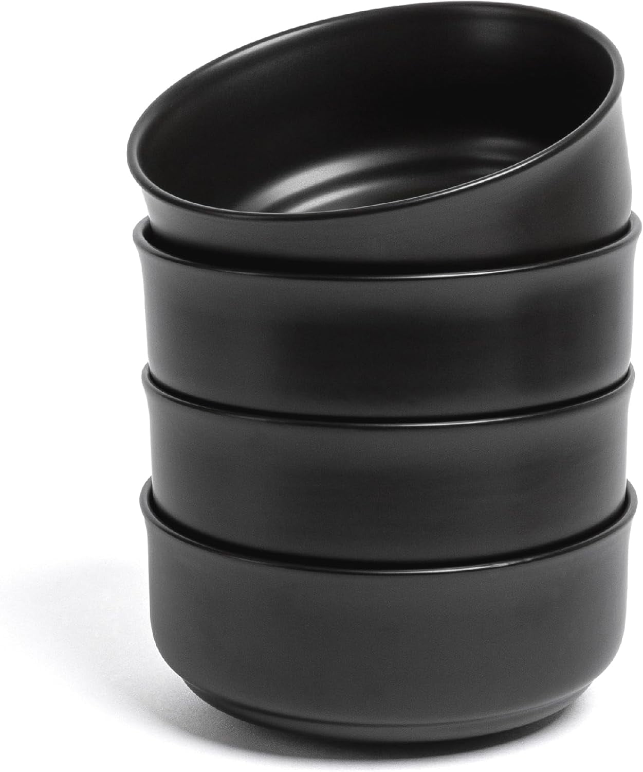 over&back Rim Cereal Bowl Set, Stoneware Soup Bowls, Microwave ...