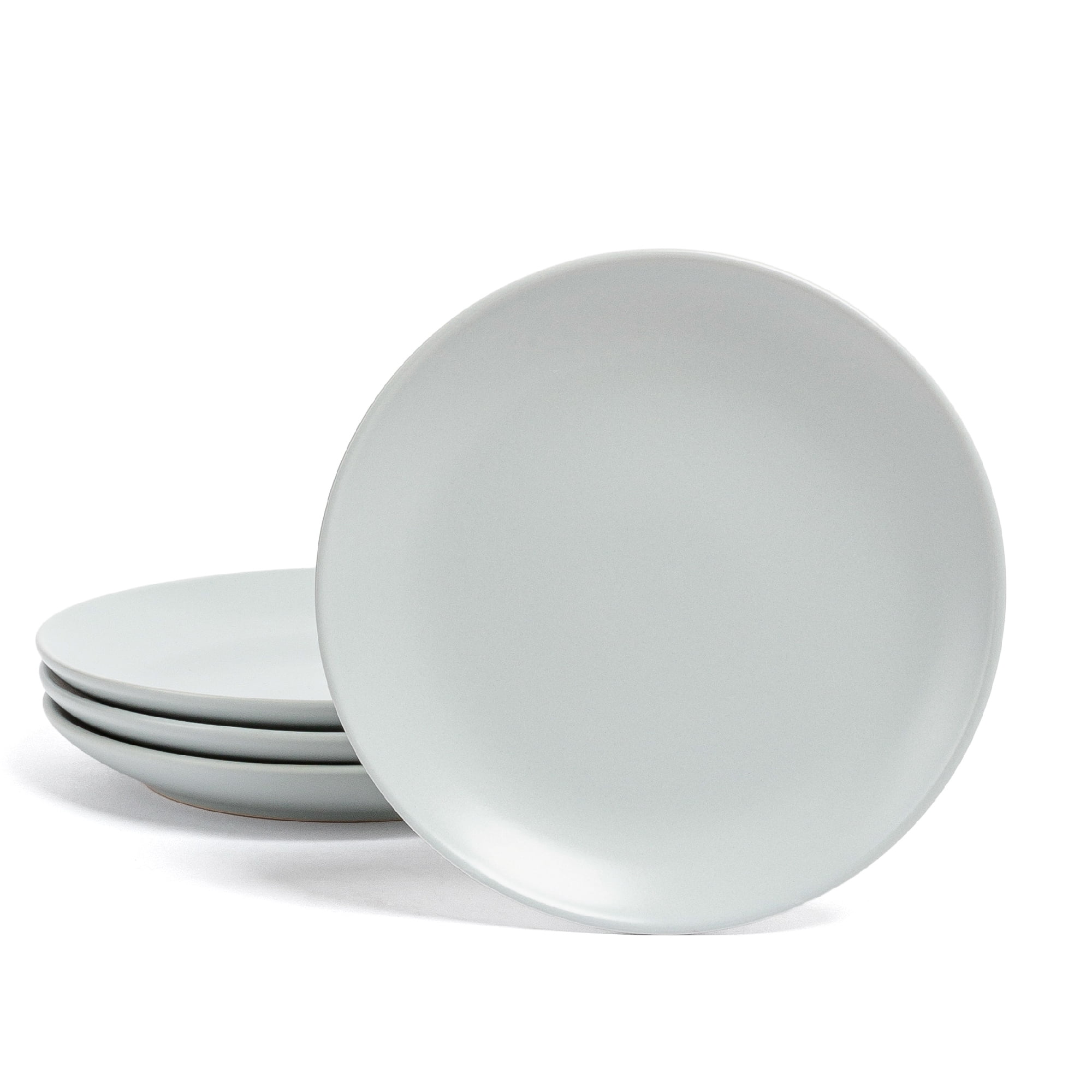 over&back Stoneware Plates - Dish Set with 4 Appetizer Plates - 4-Piece ...