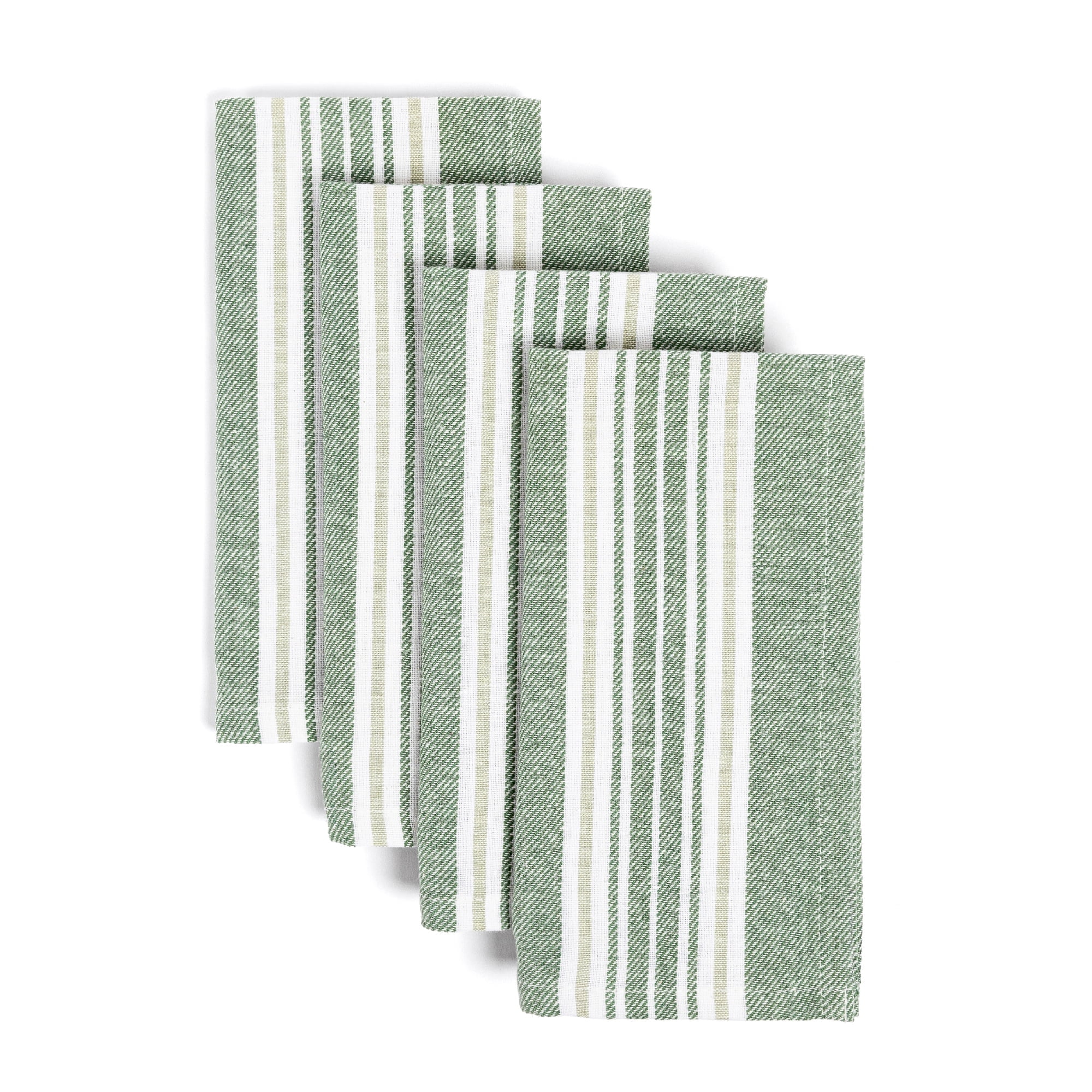 over&back Woven Striped Cloth Napkins, Cotton Dinner Napkin, Dinner ...