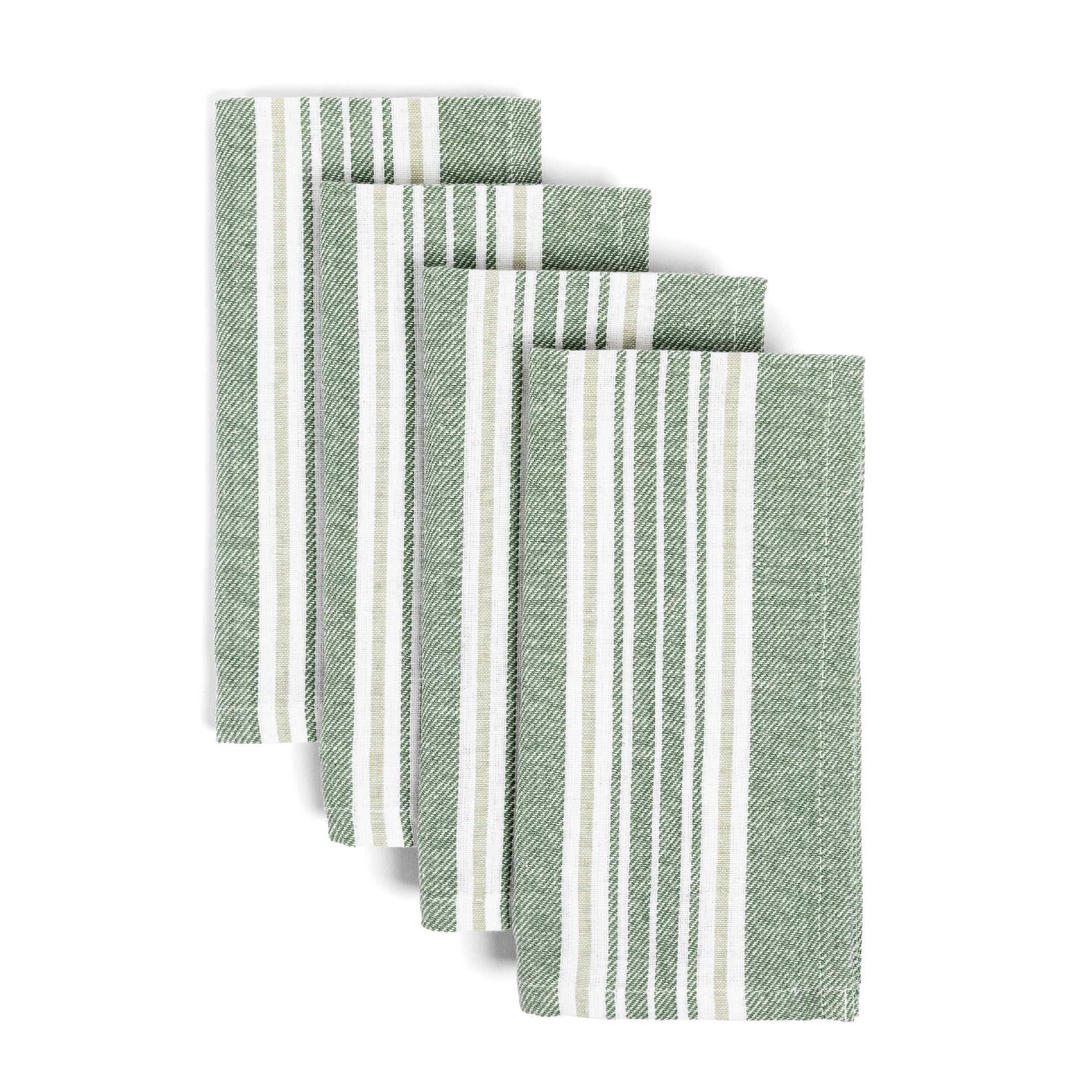 over&back Woven Striped Cloth Napkins - Washable Napkins Set for Mixing ...