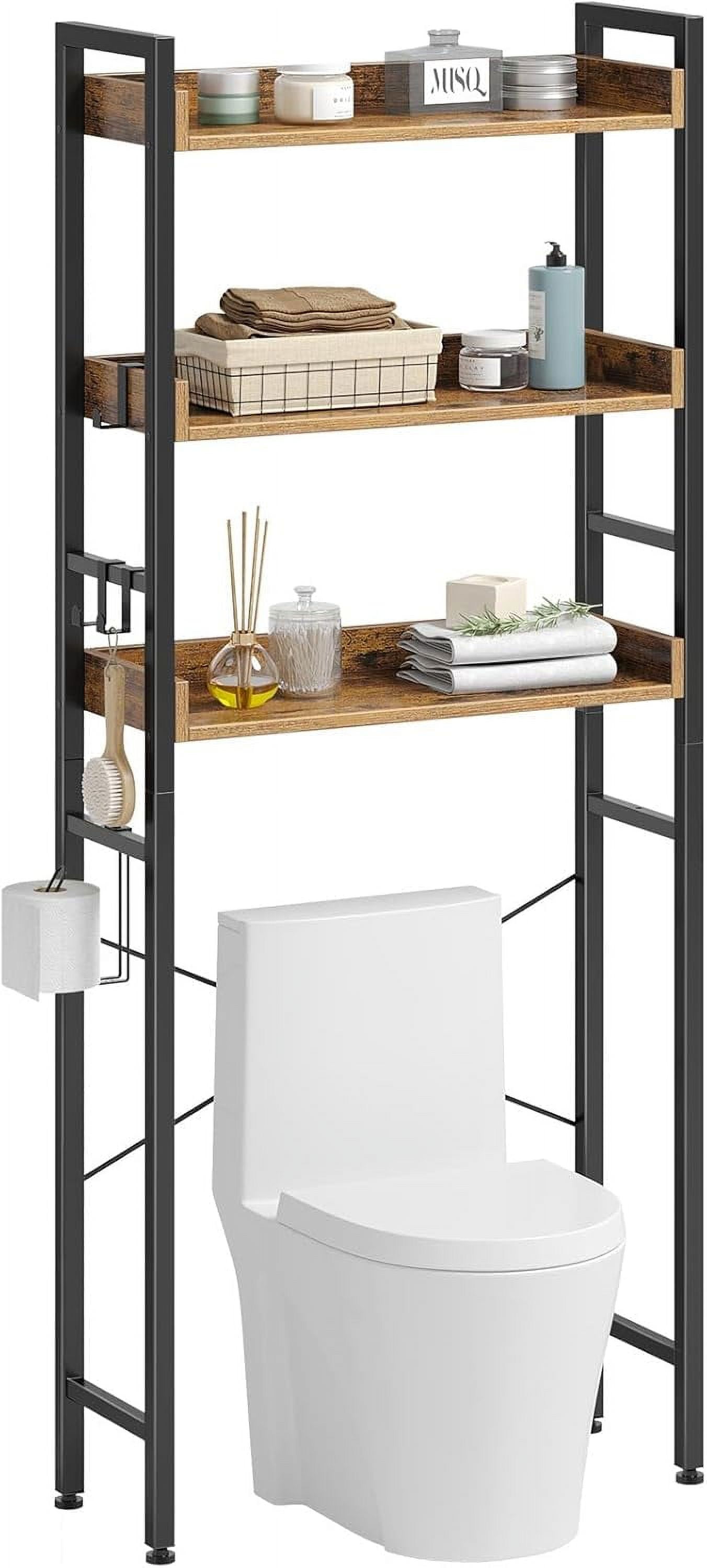 over the Toilet Storage Rack, 3-Tier Bathroom Organizer Shelf for ...