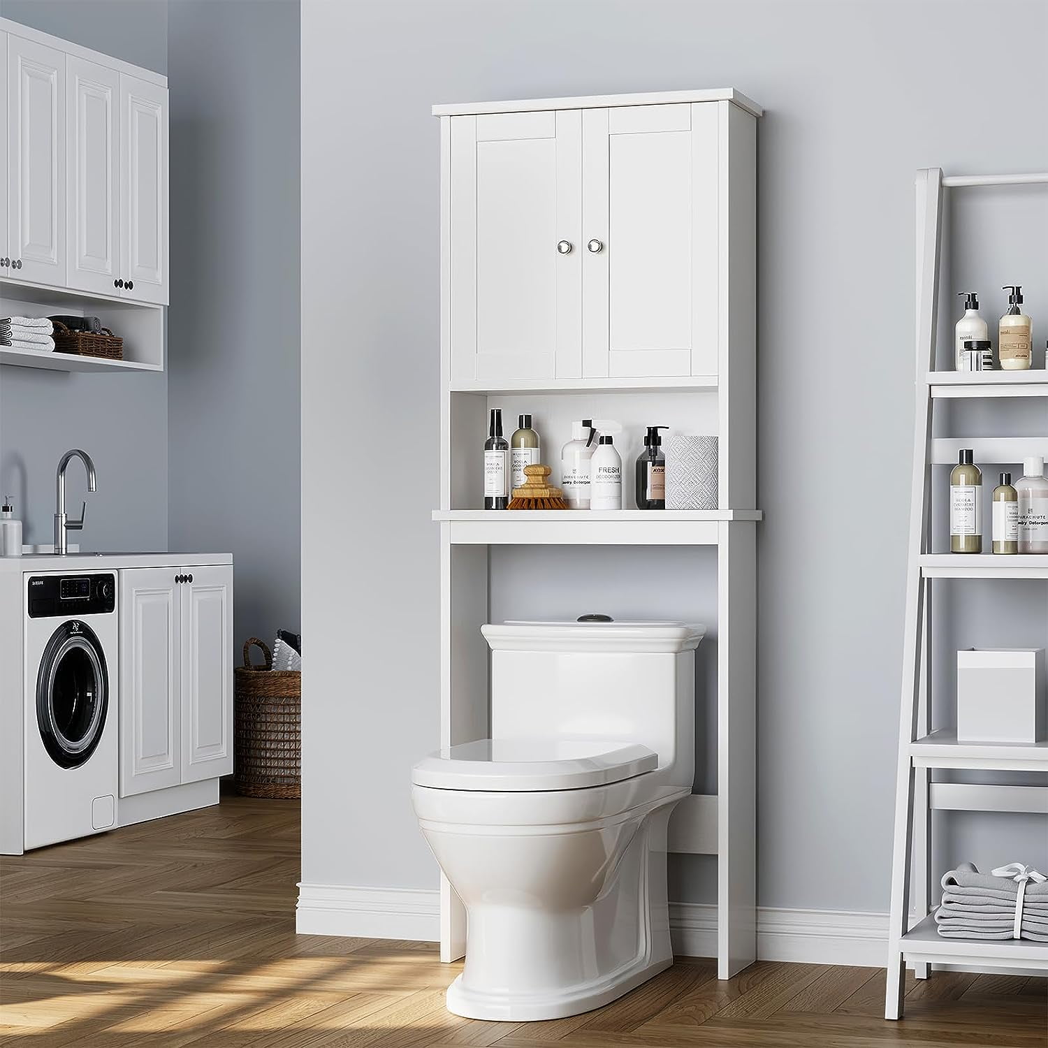 Over The Toilet Storage Cabinet White