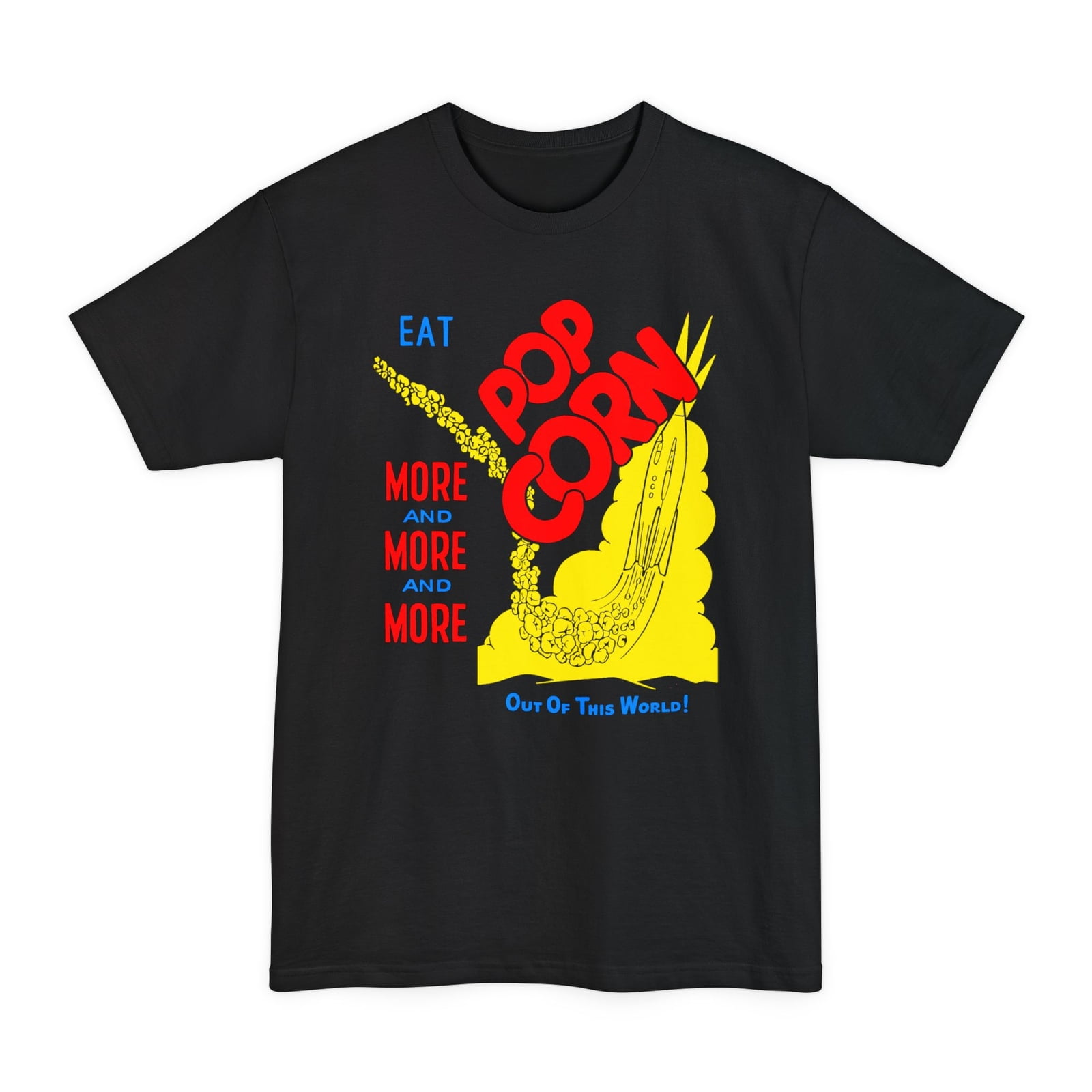 oversized 1950s popcorn box eat popcorn more and more unisex tall beefy ...