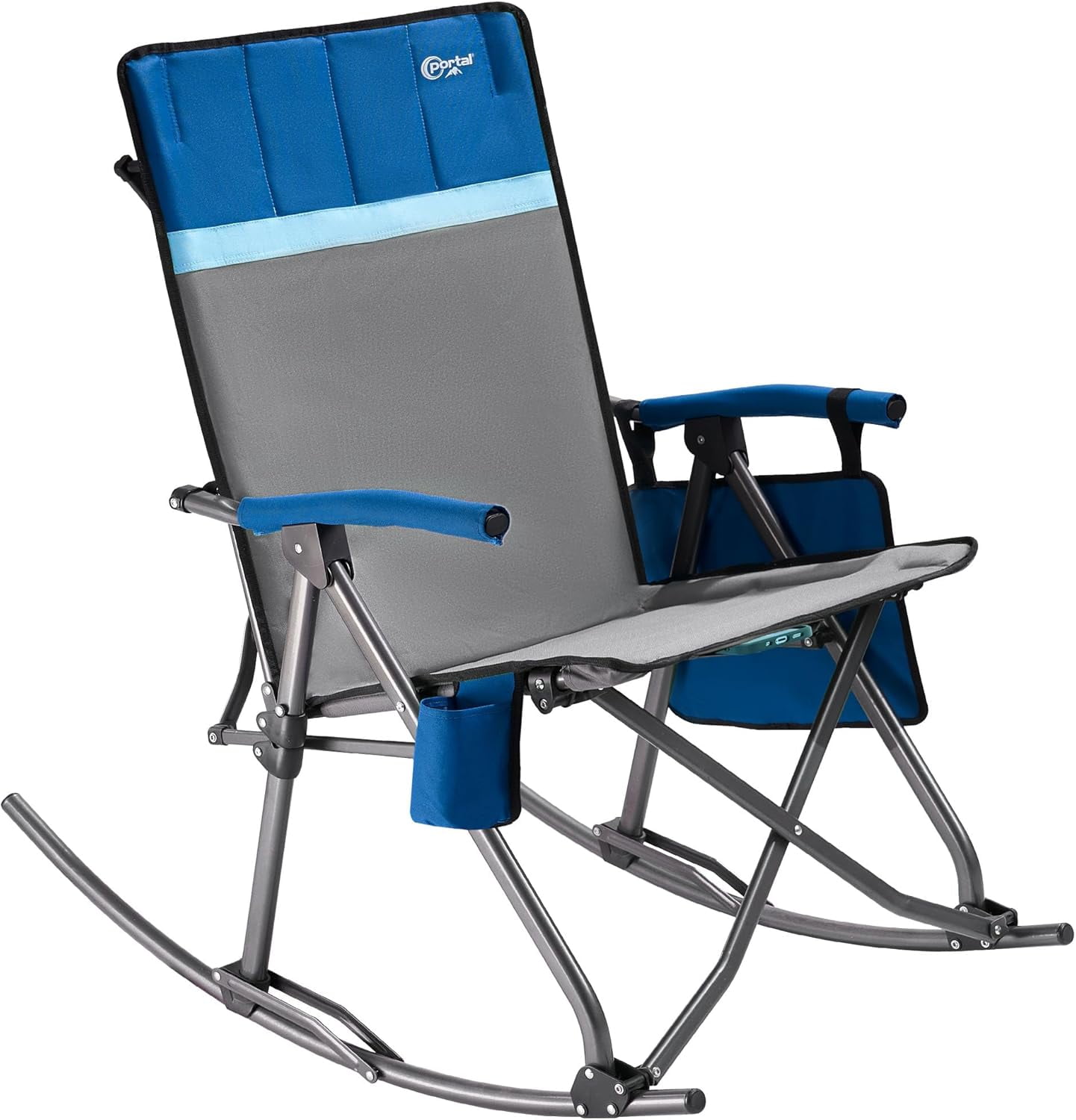 **oversized folding rocking camping chair portable outdoor rocker with ...