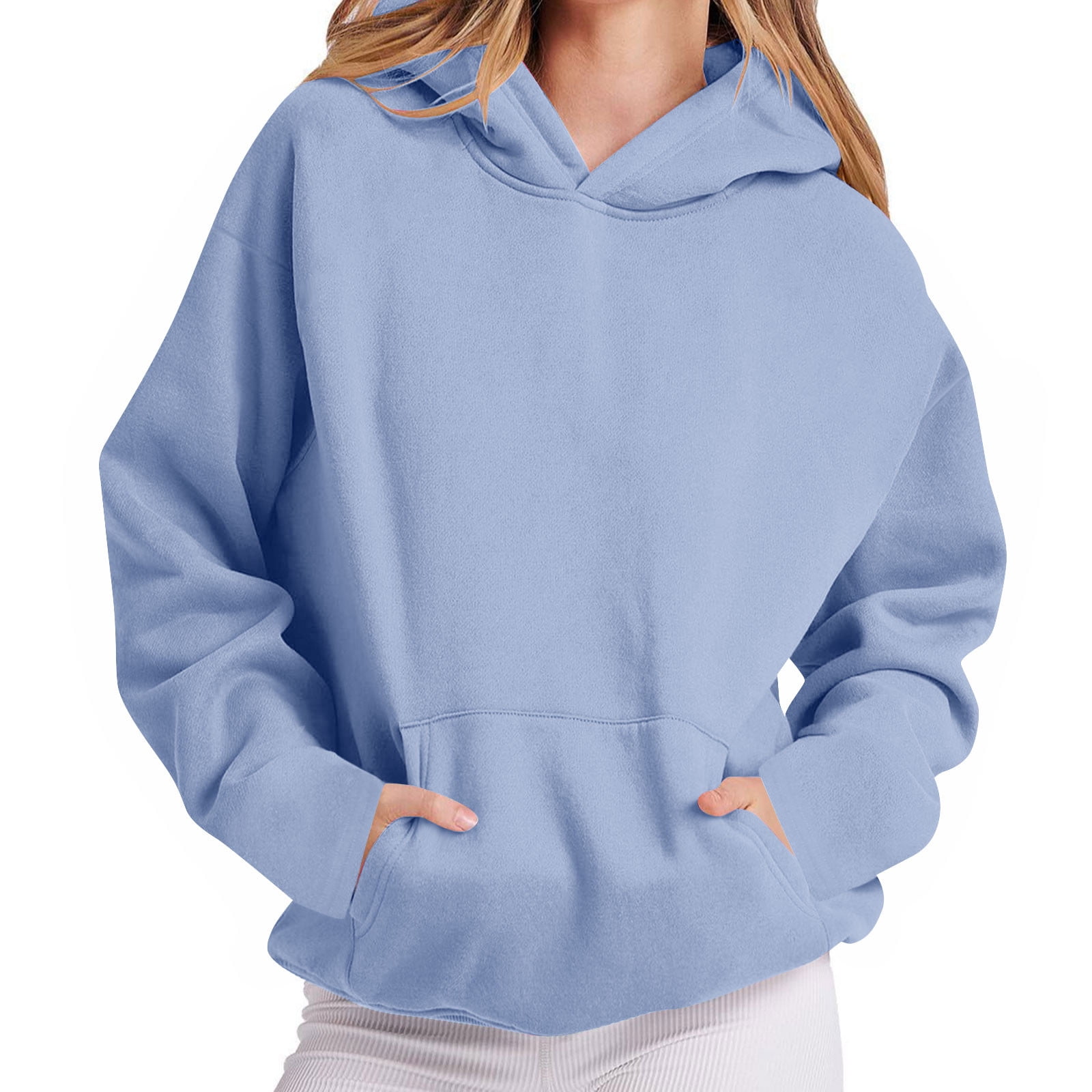 oversized hoodies for women Casual Long Sleeve Baggy Pullover Sweatshirt Fall Basic Drop ...