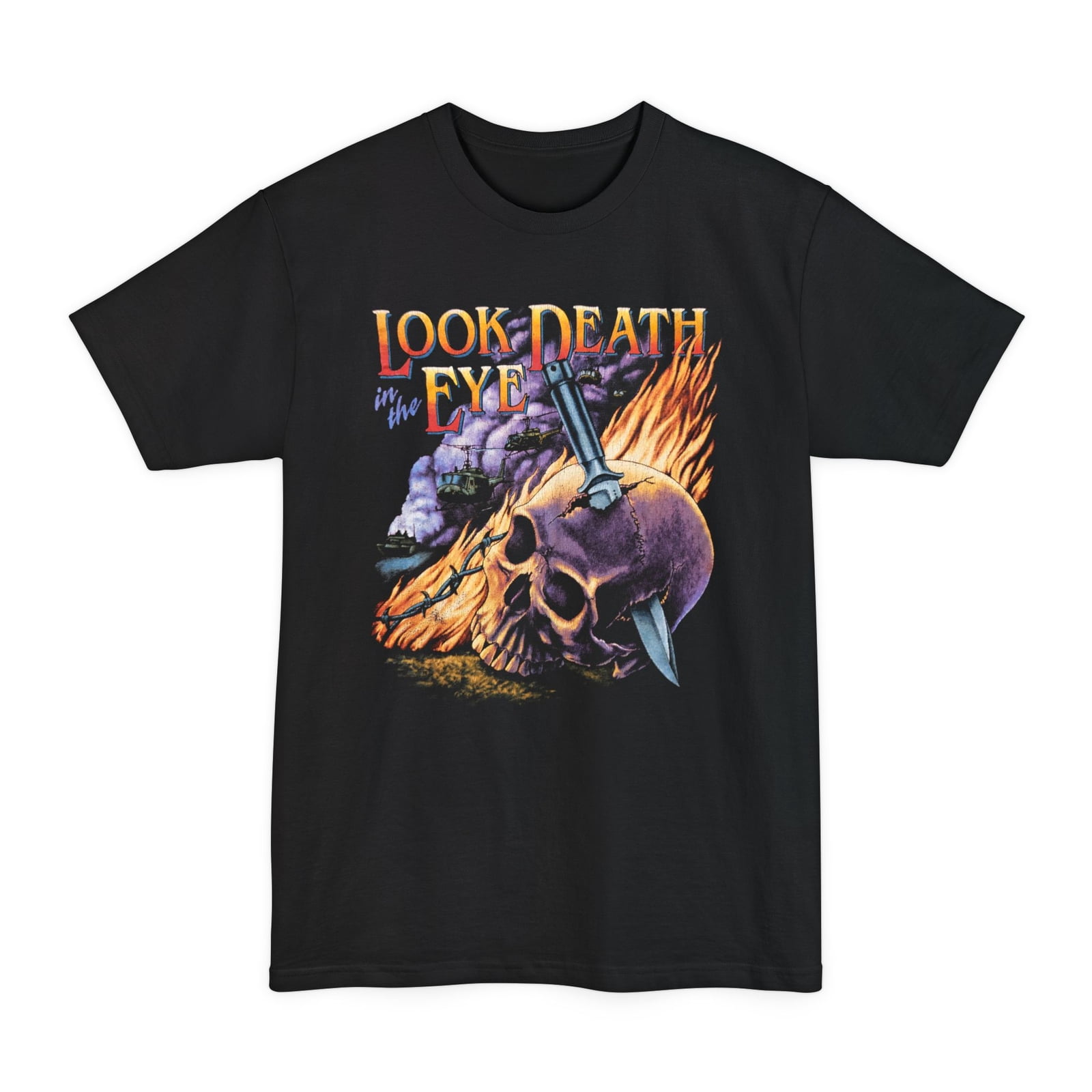 oversized vintage 1980s look death in the eye reproduction tall beefy ...