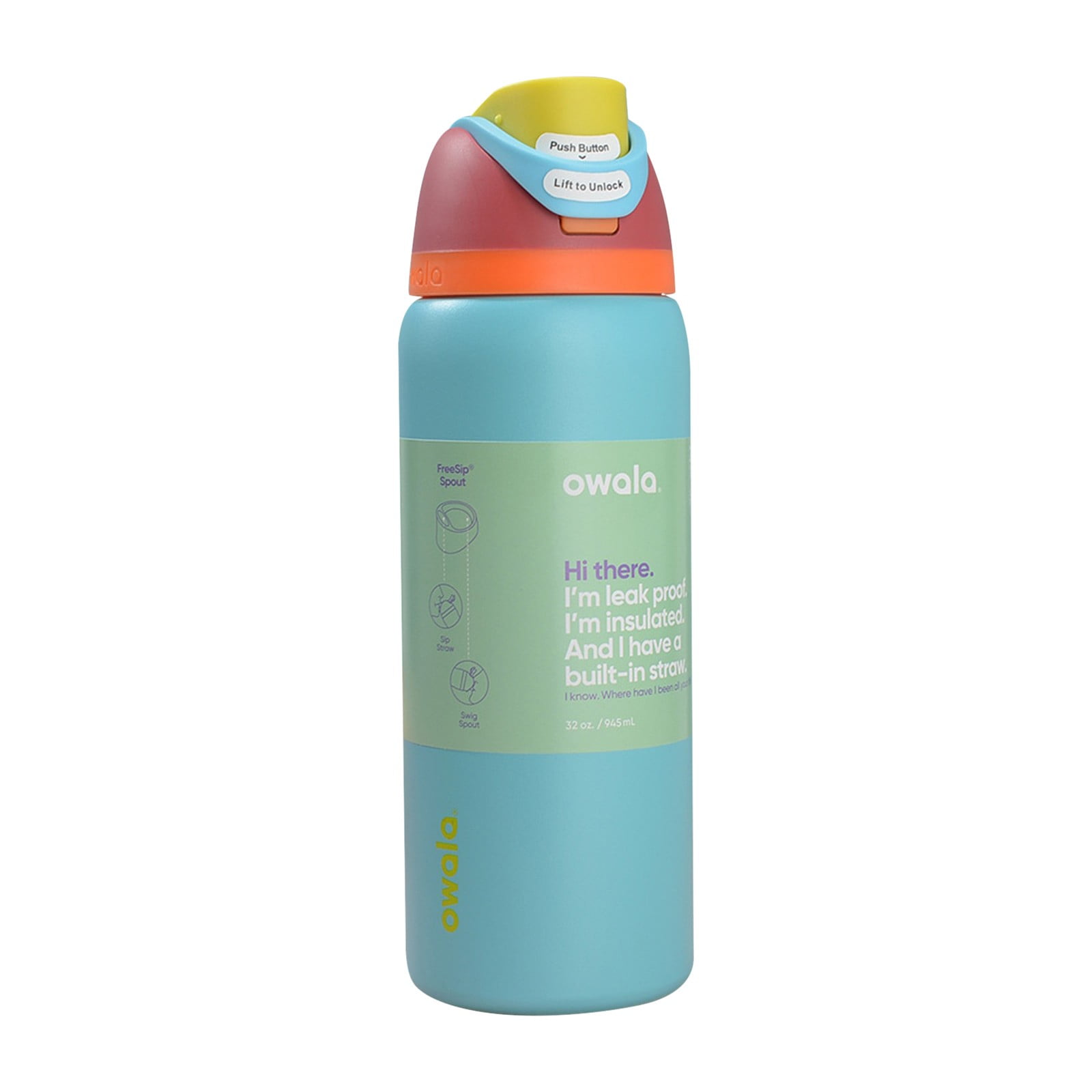 owala water bottle 24 oz,Owala FreeSip Insulated Stainless Steel Water ...