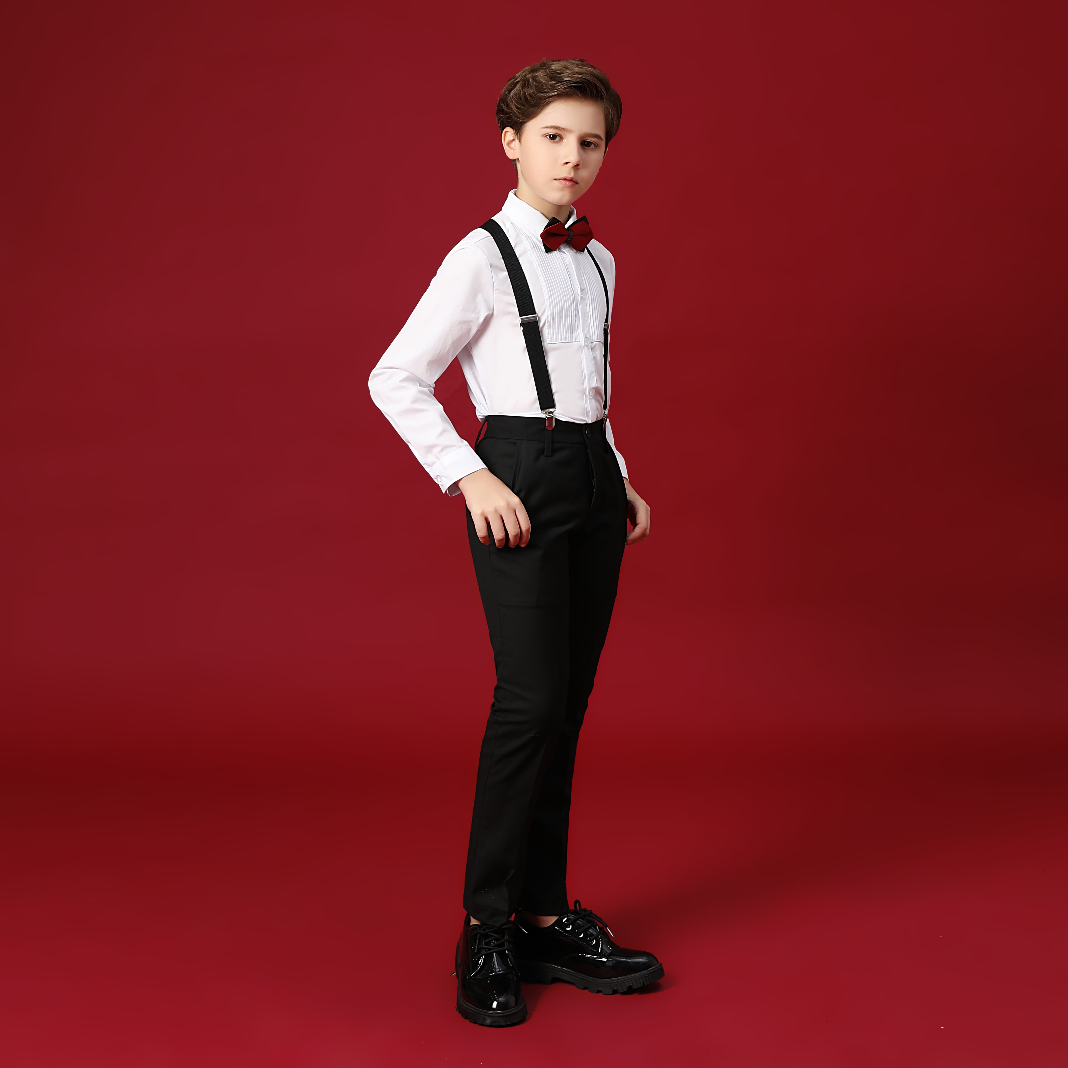 oys Suit 5 Piece, Formal Suits for Boys, Ring Bearer Outfit, Functional ...