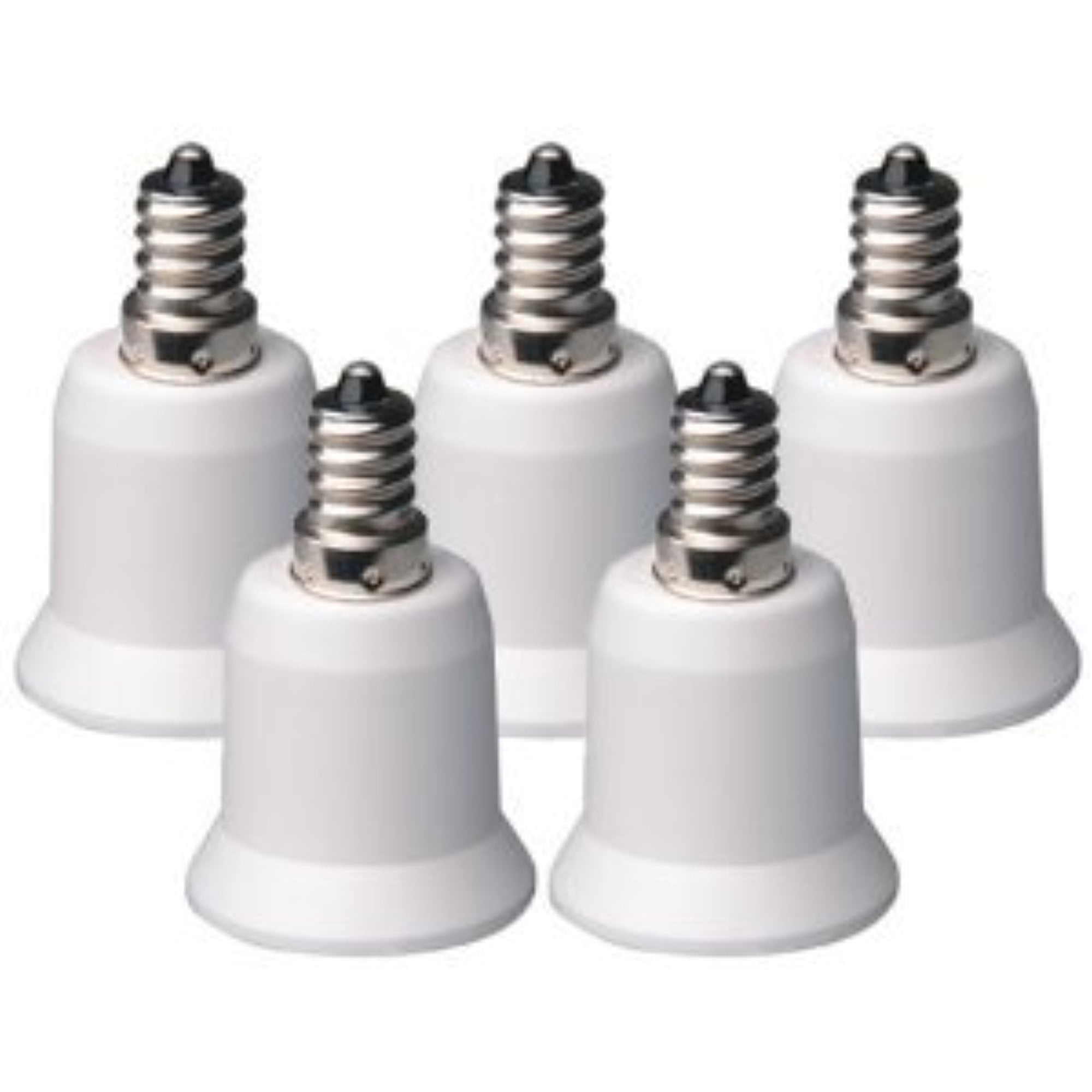 ozgan 5-Pack E12 to E26 / E27 Adapter - Converts Chandelier Socket (E12 ...