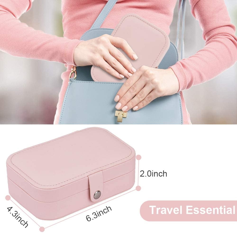 1. Storage box: This small jewelry box is divided into two layers by ...