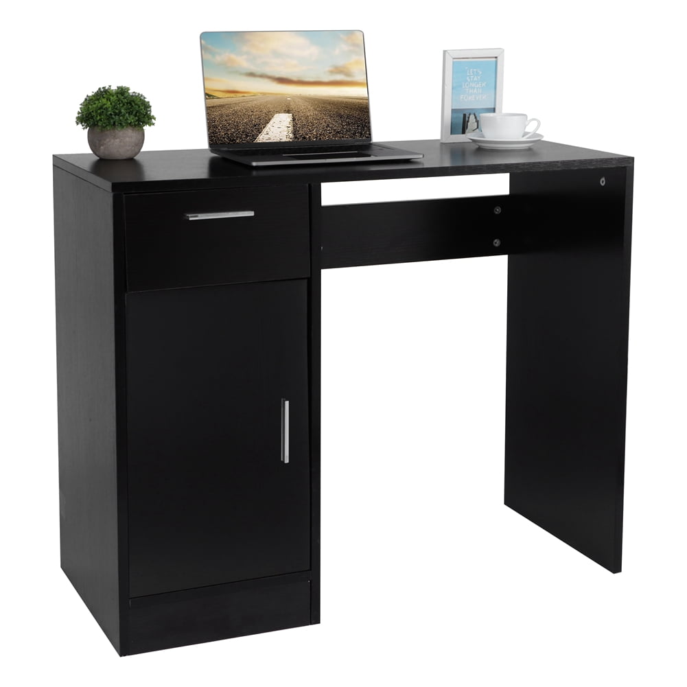 Computer Desk Workstation Laptop Study Table With 1 Drawer And Door ...