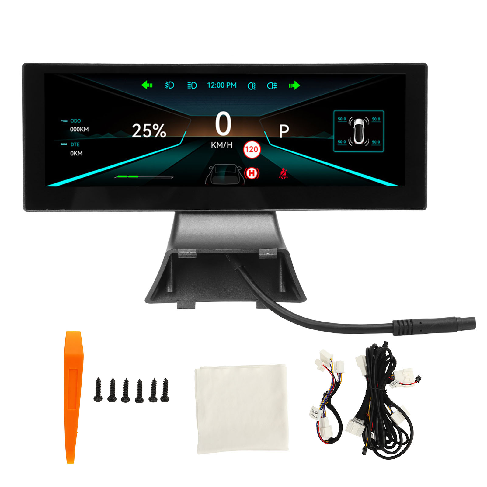 Digital Speedometer, Power Speed Display Mileage Range Driving Car HUD ...