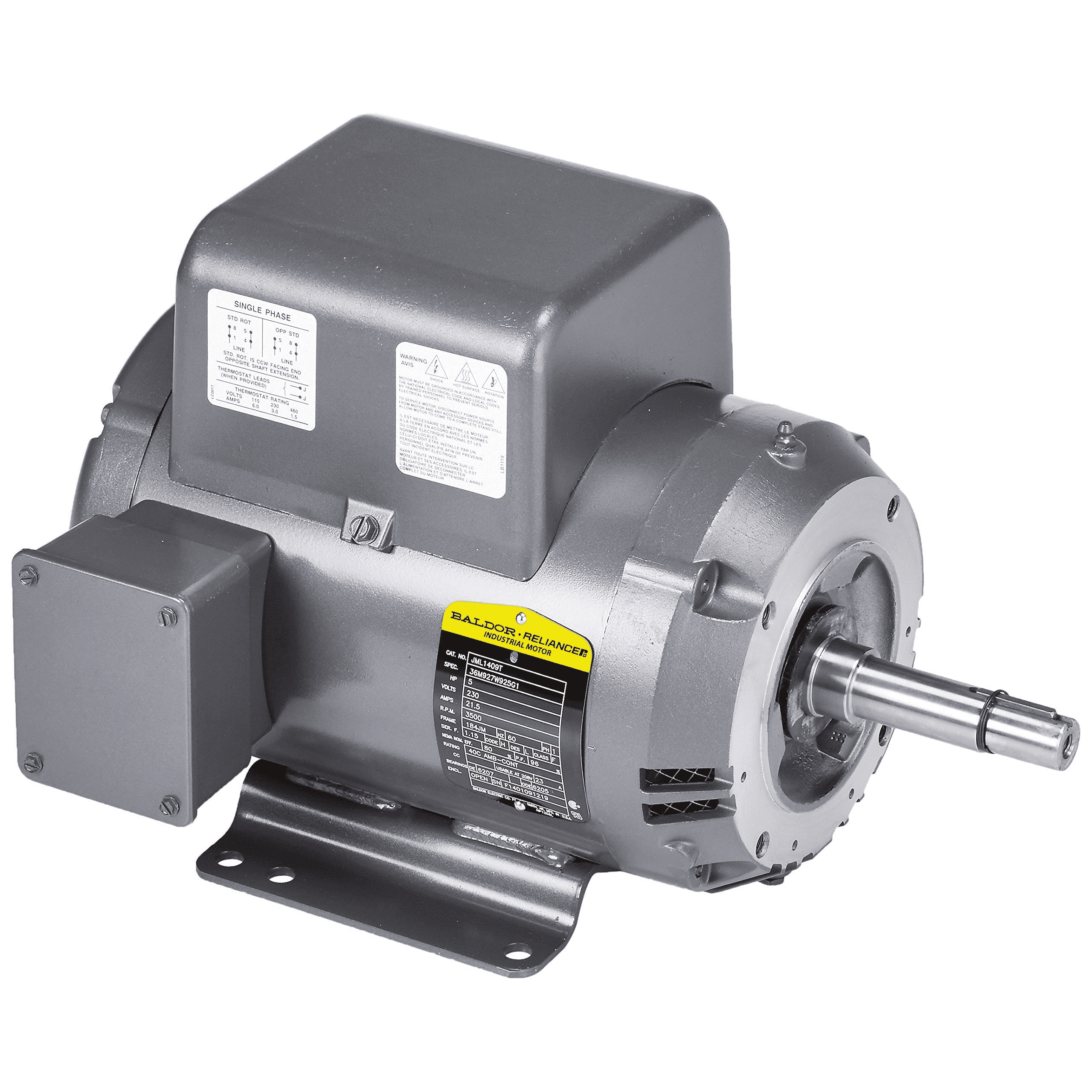 Motor, Pentair C/CC/D Series, 5.0hp, 230v, 1-Spd, 184JM Frame - Walmart.com