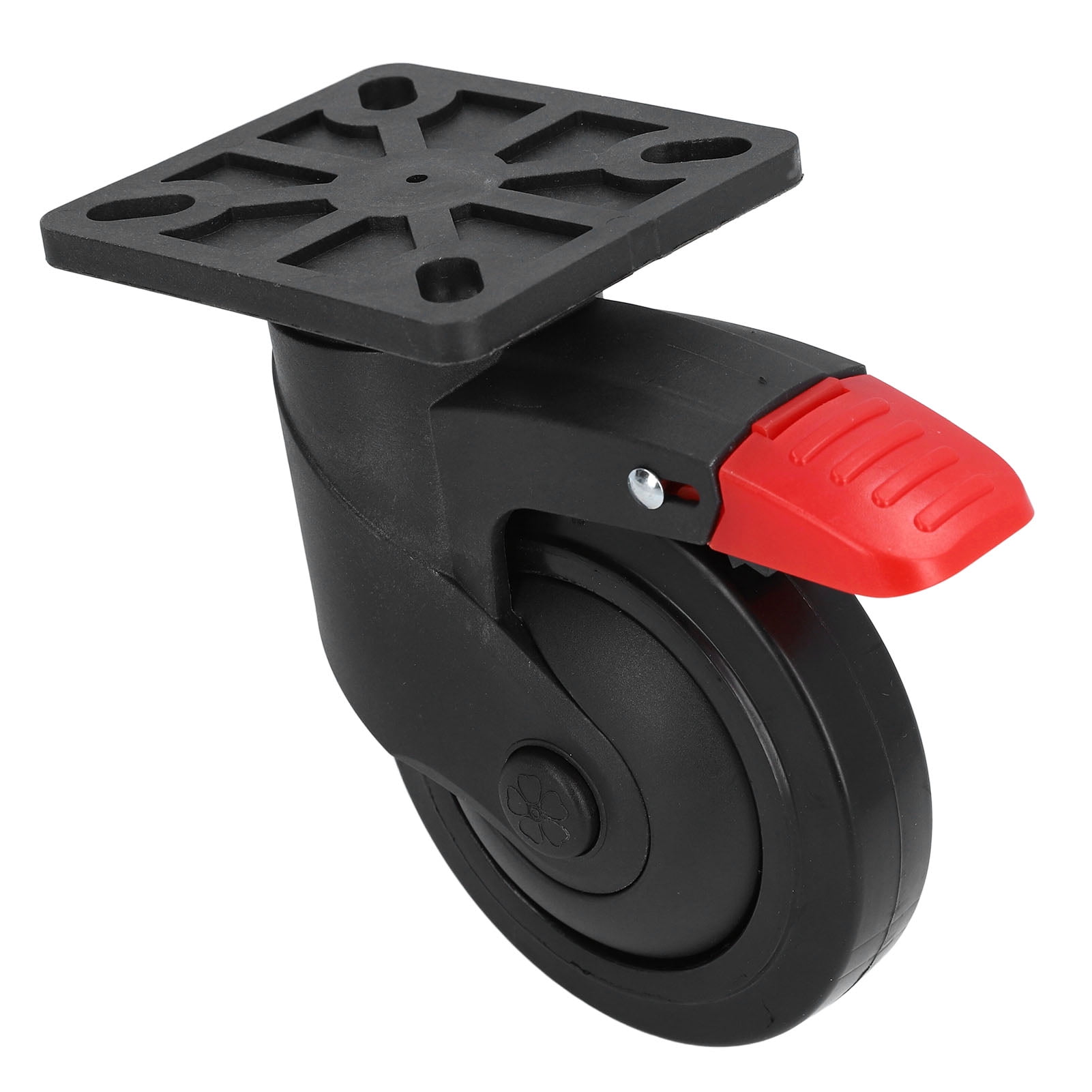 5 Inch Caster Wheel 400LBS Bearing ABS Bracket Quiet Rubber Caster With ...