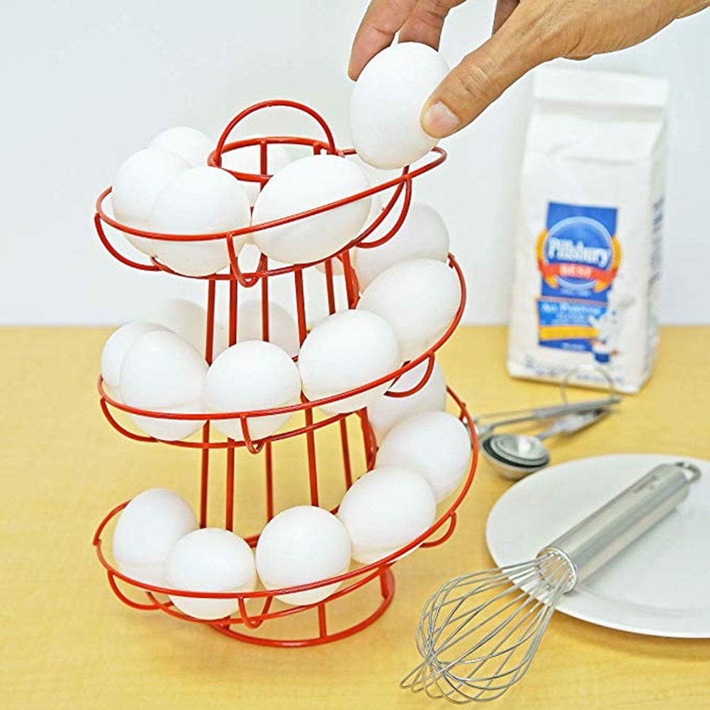 Egg Spiraling Dispenser Rack Wire Chicken Egg Storage Display Holder ...