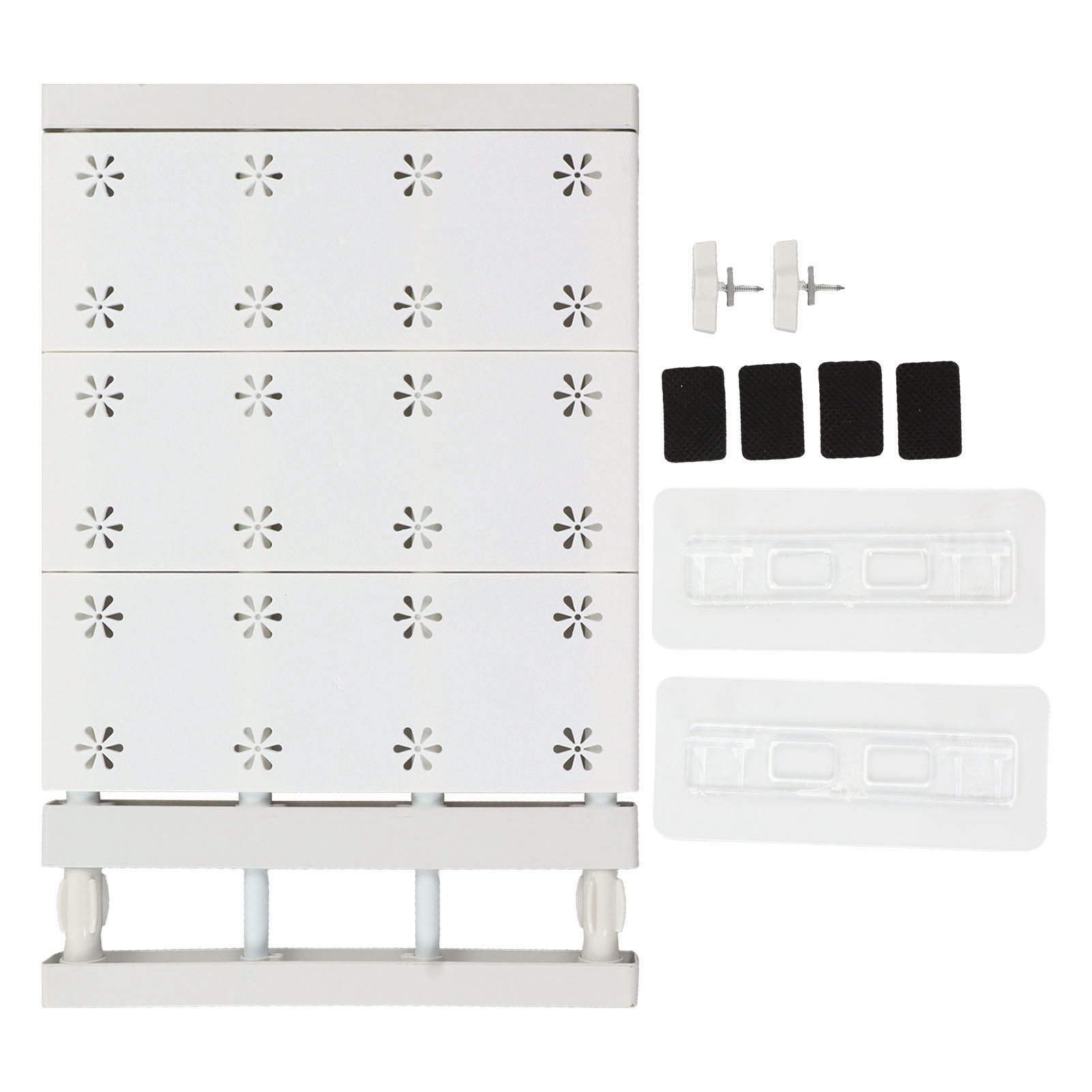 Wardrobe Partition Board Storage Extendable Rod Space Saving Layered ...