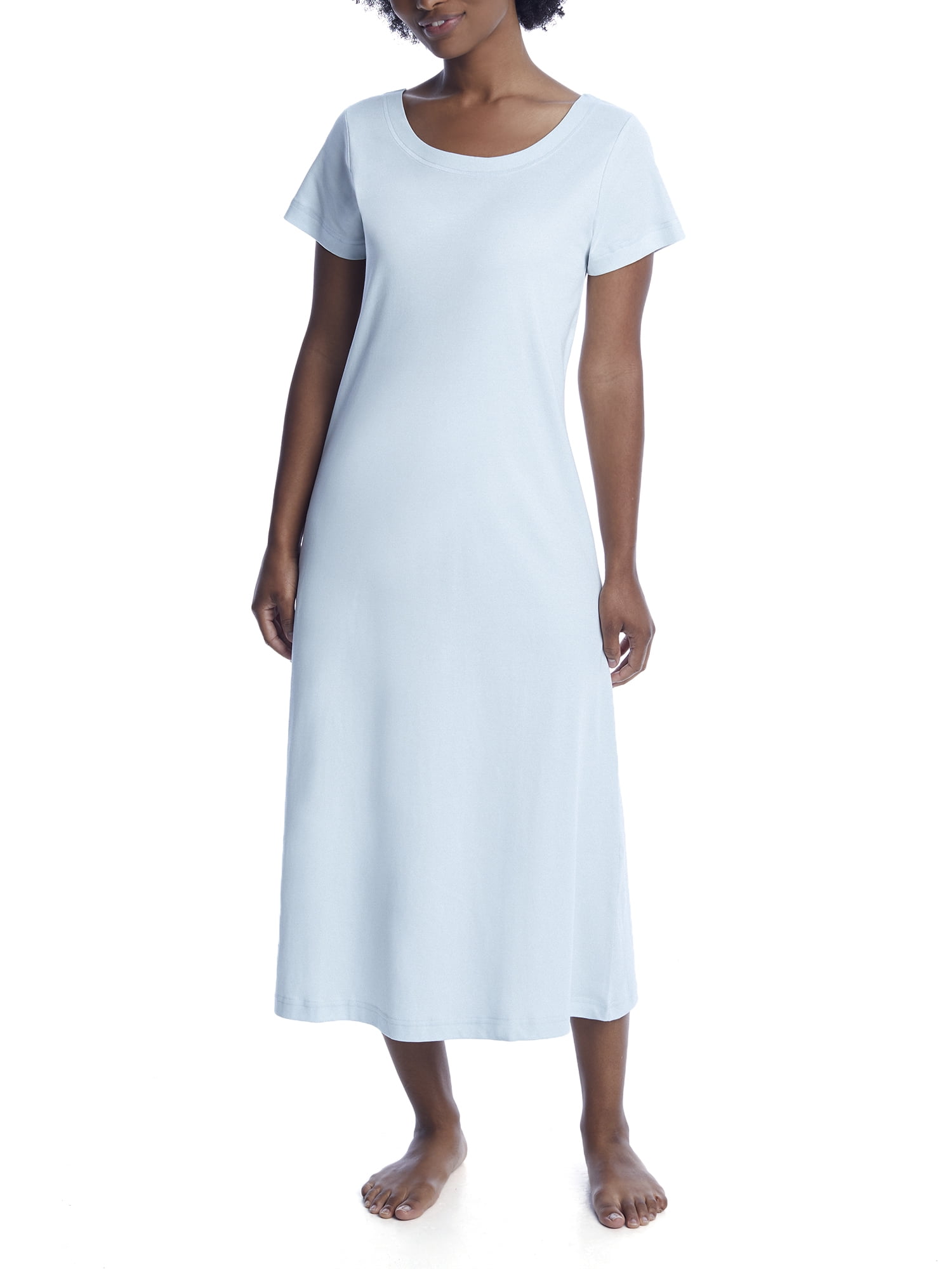 p.jamas Womens Blue Butterknit Nightgown Style-375660-BLUE - Walmart.com