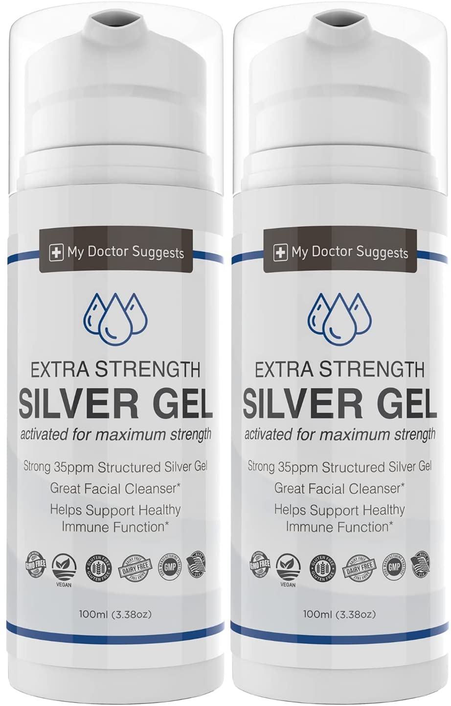 pH Balanced 35 ppm Colloidal Structured Silver Gel, Cuts Scrapes and ...