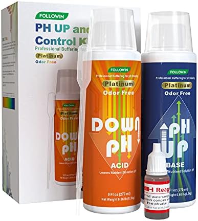 pH and Down Control Kit (9oz+9oz), Hydroponics pH Tester Calibration ...