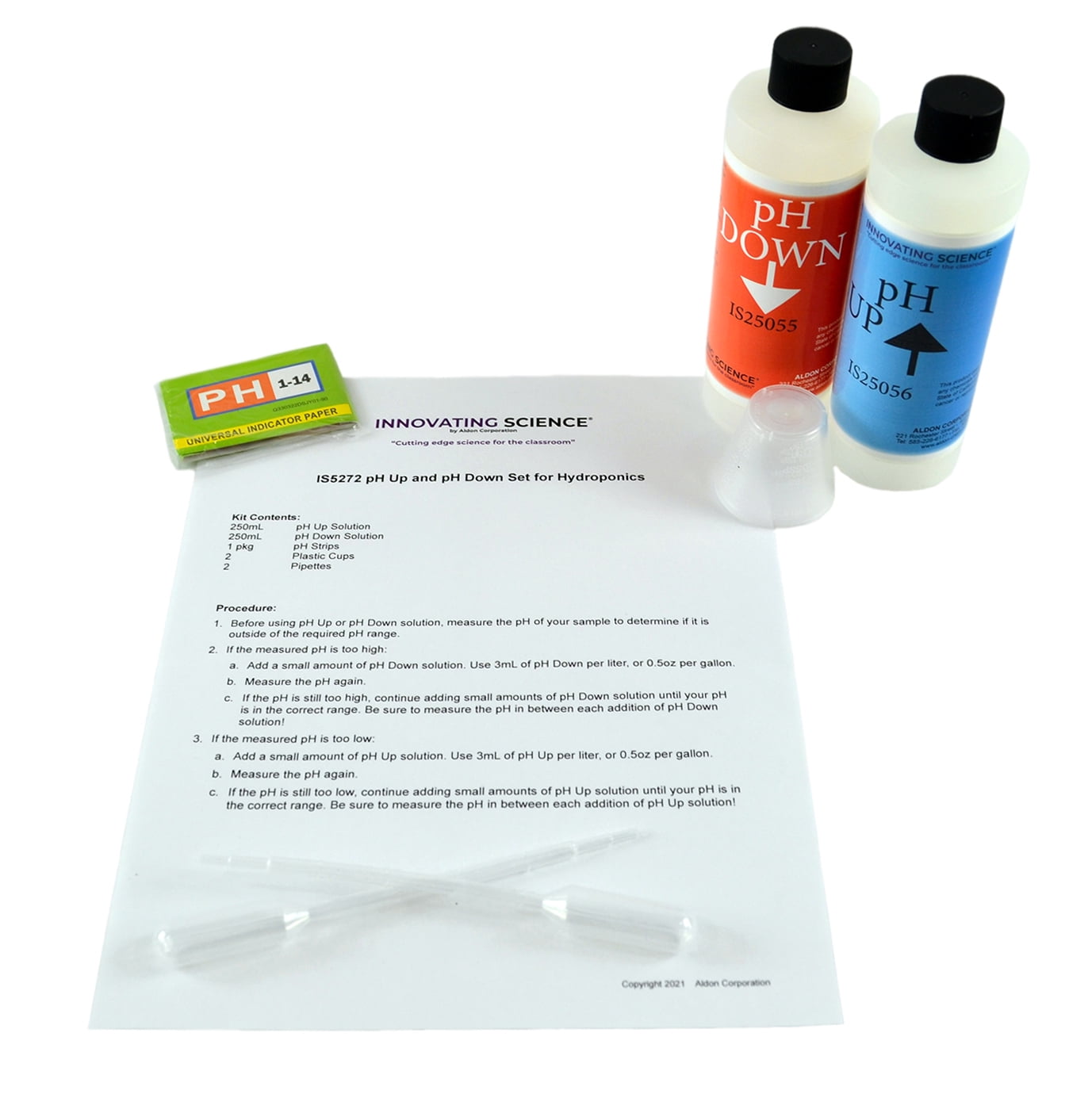 pH Up / Down Control Kit for Growth Medium - Includes 2 Solutions ...