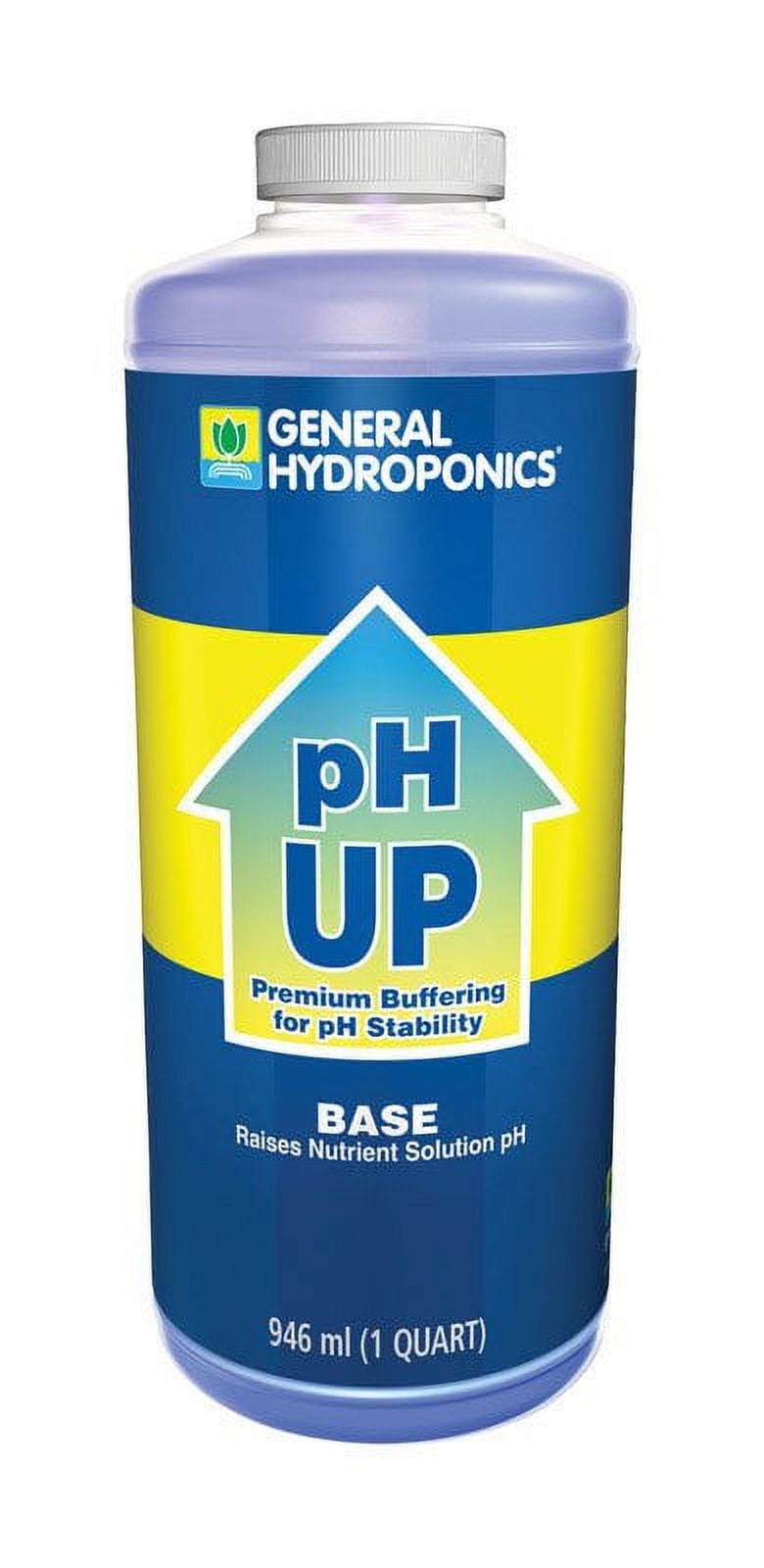 General Hydroponics pH UP Liquid Adjuster - 1 Quart - Raises pH Level ...