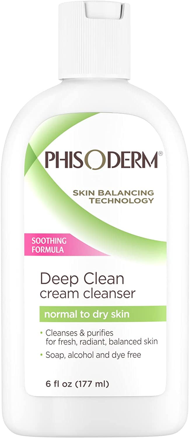 pHisoderm Deep Clean Cream Cleanser for Normal to Dry Skin, 6 fl oz Bottle (Pack of 6) - Walmart.com