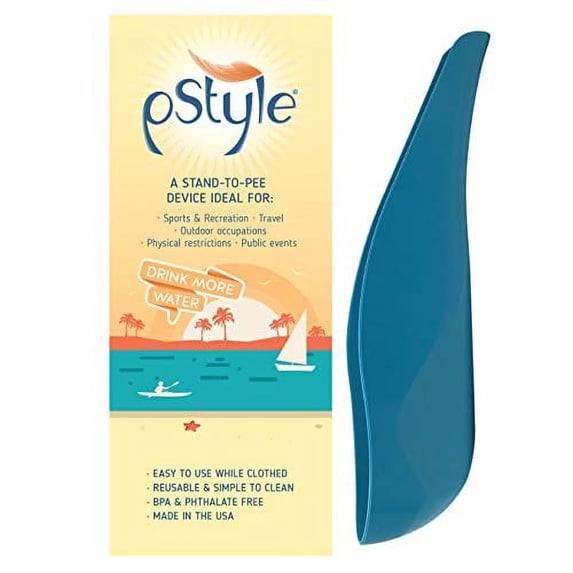 The pStyle, Personal Urinary Device, Made in USA, Turquoise - Walmart.com