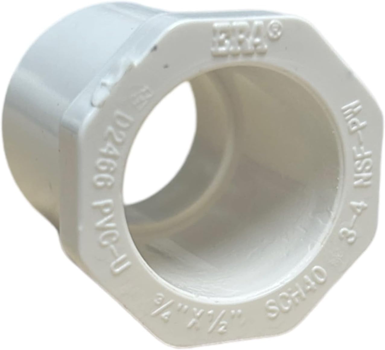 pack) ERA Schedule 40 PVC, Reducer Bushing, 3/4" x 1/2" - socket ...