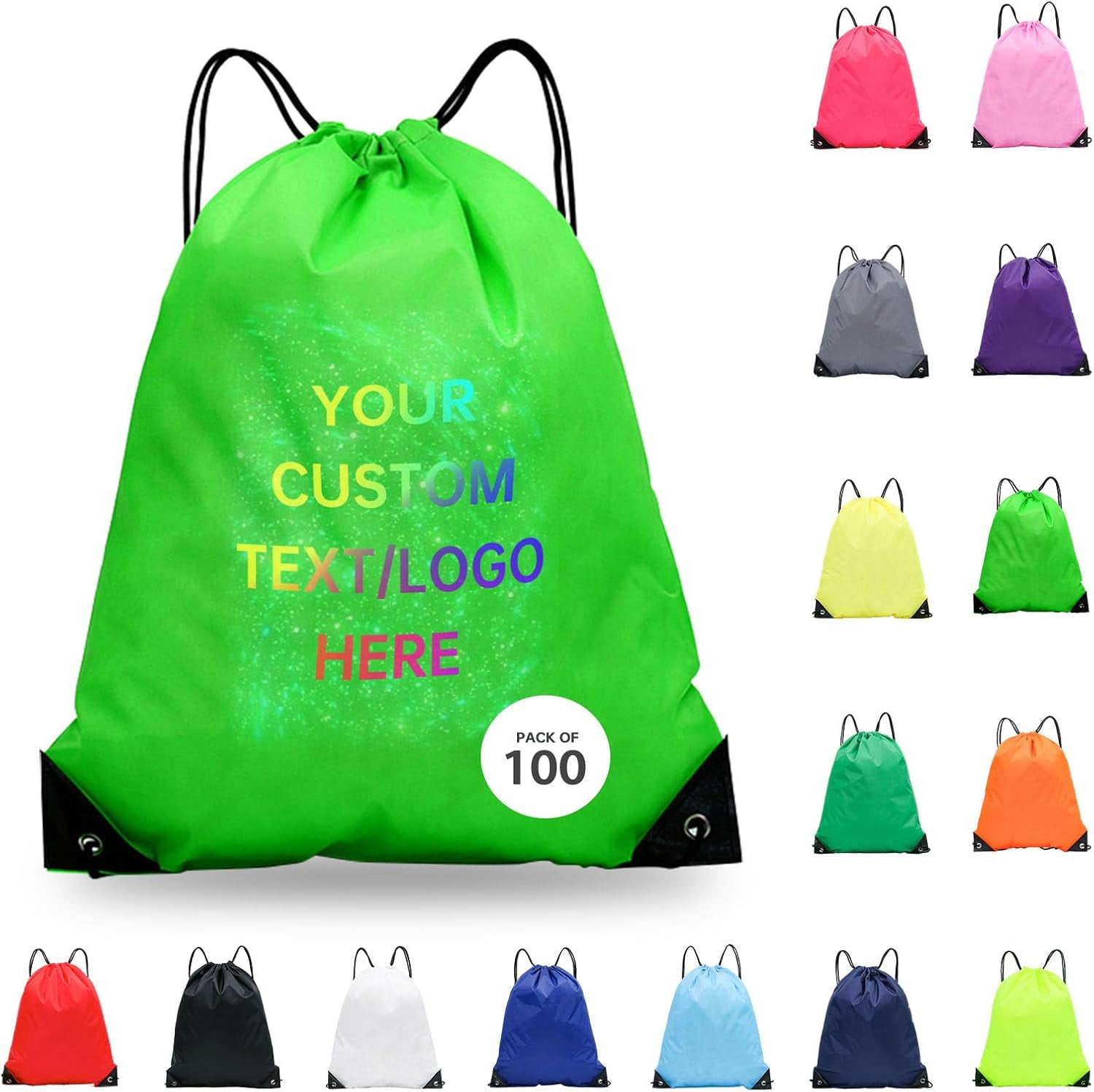pack of 100 Custom Bags With Your Logo,customized backpack,promotional ...