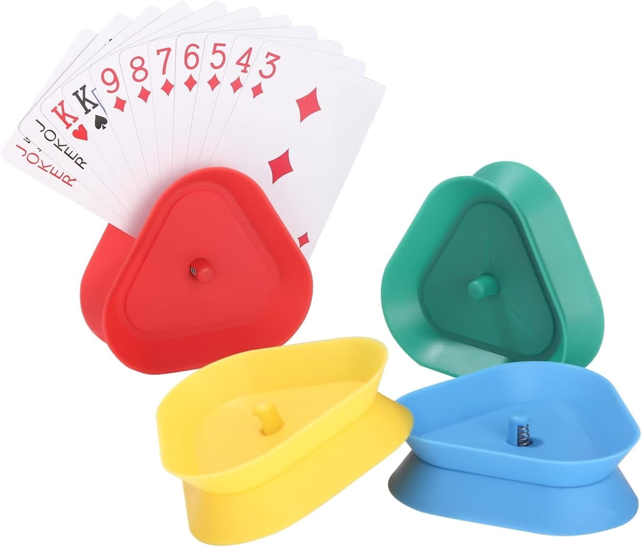 pack of 4 children's card game hands card stand triangular playing card ...
