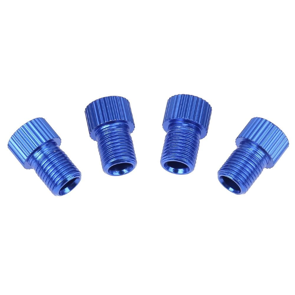 pack presta to shrader bicycle road valve adapter converter (blue ...
