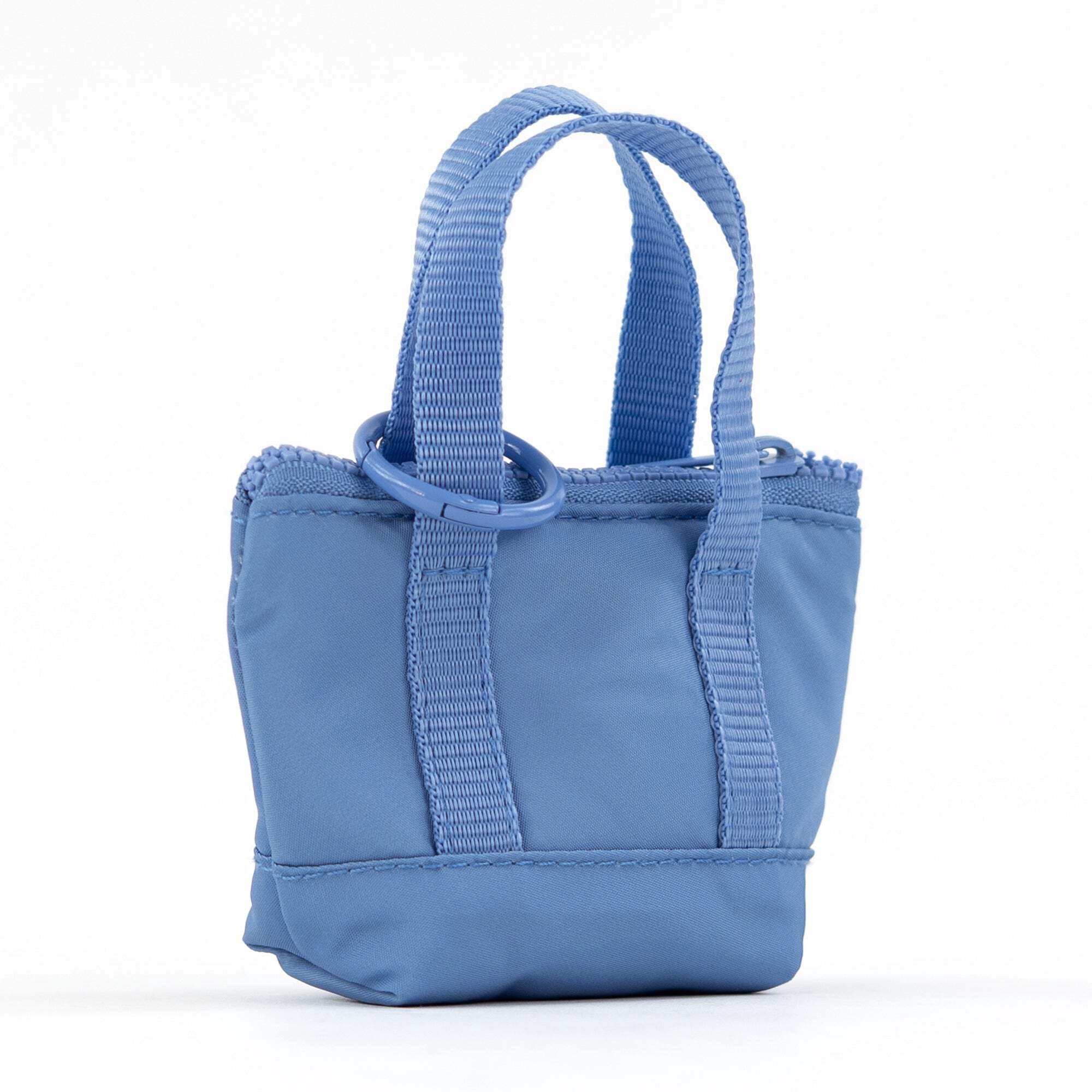 packlab Micro Nano Tote Keychain – Small Blue Mini Tote Bag Coin Purse ...