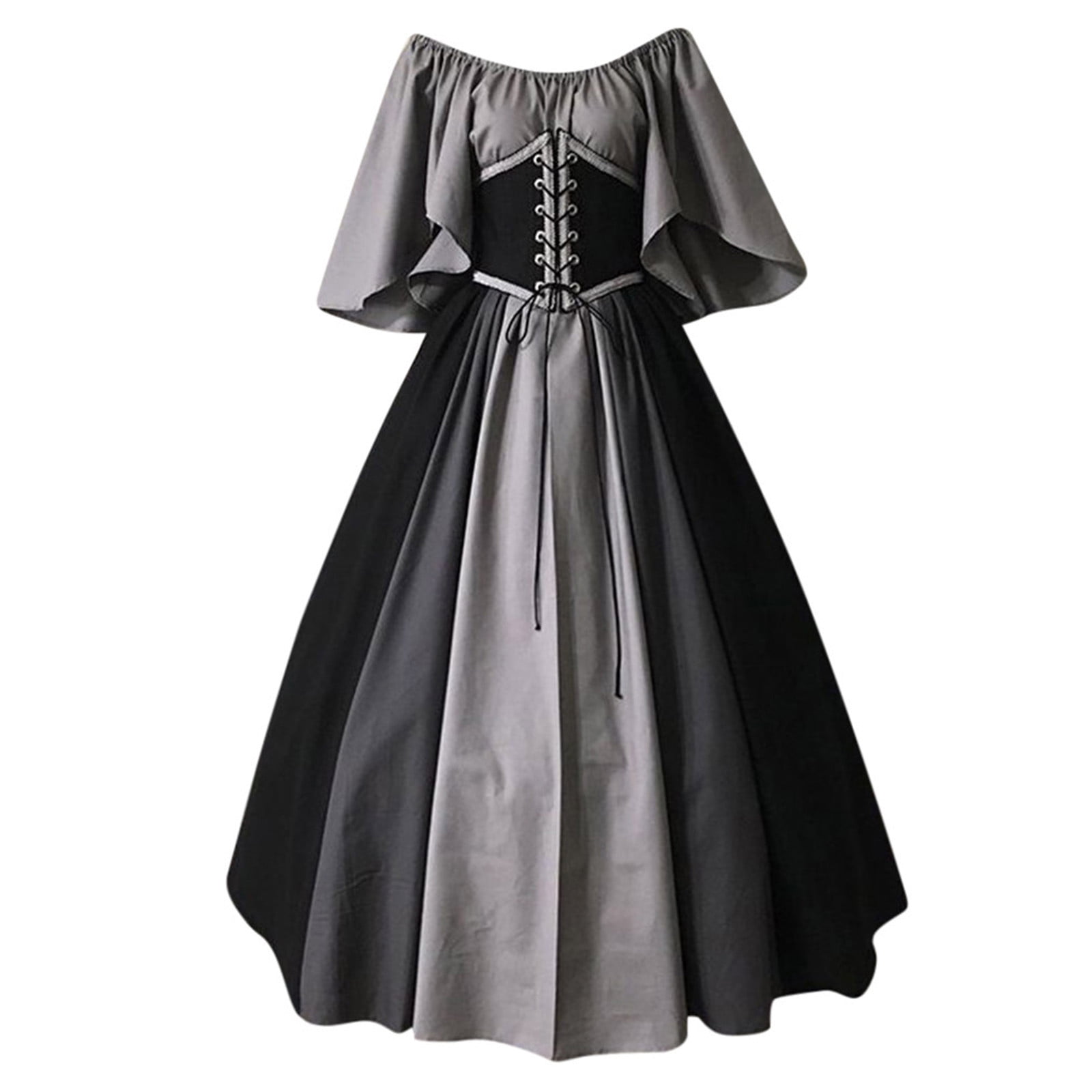pafei tyugd Renaissance Costumes for Women Dress Fairy Gothic Gown ...