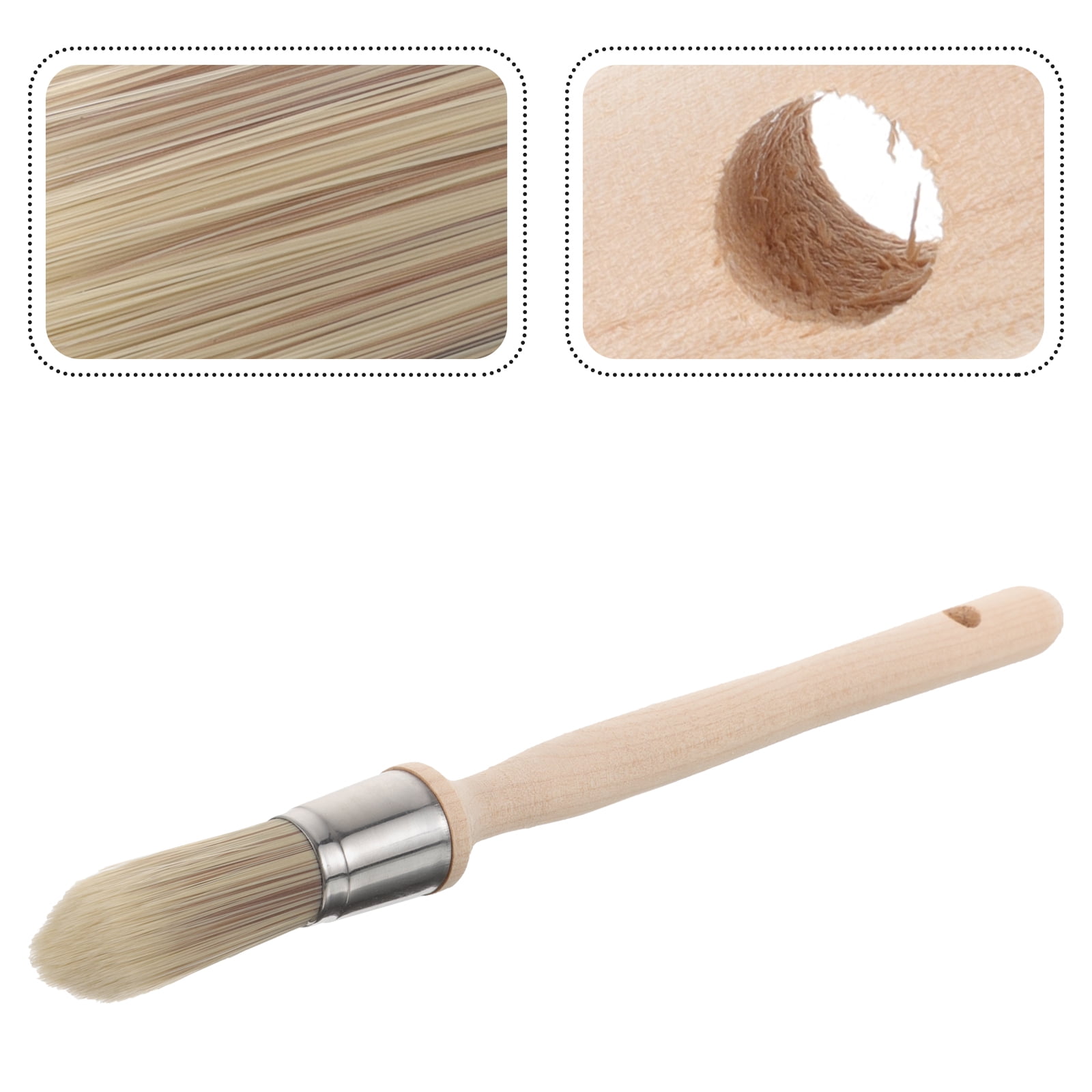 CIMAXIC Khaki Trim Paint Brushes Round Household Edging Tool Fine ...