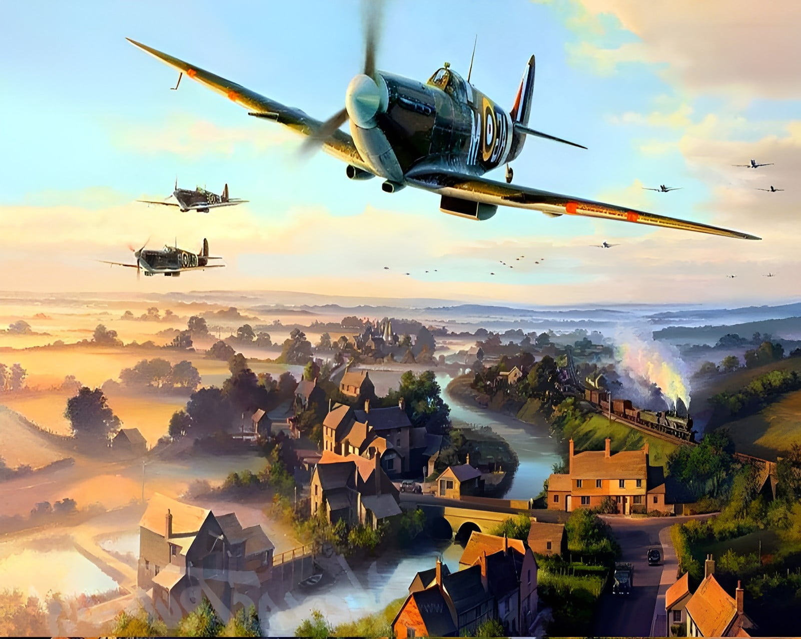 paint by numbers for adults-WWII military aircraft- drawing paintwork ...