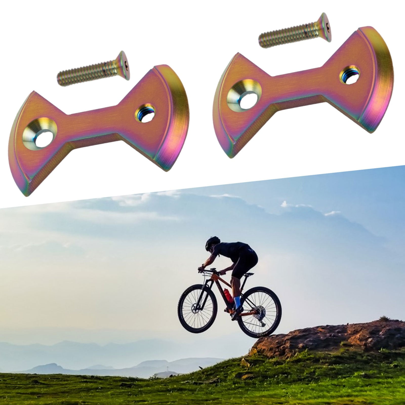 pair Ultralight Bike Pedal Plate Bow for SpeedPlay for WithBolt ...