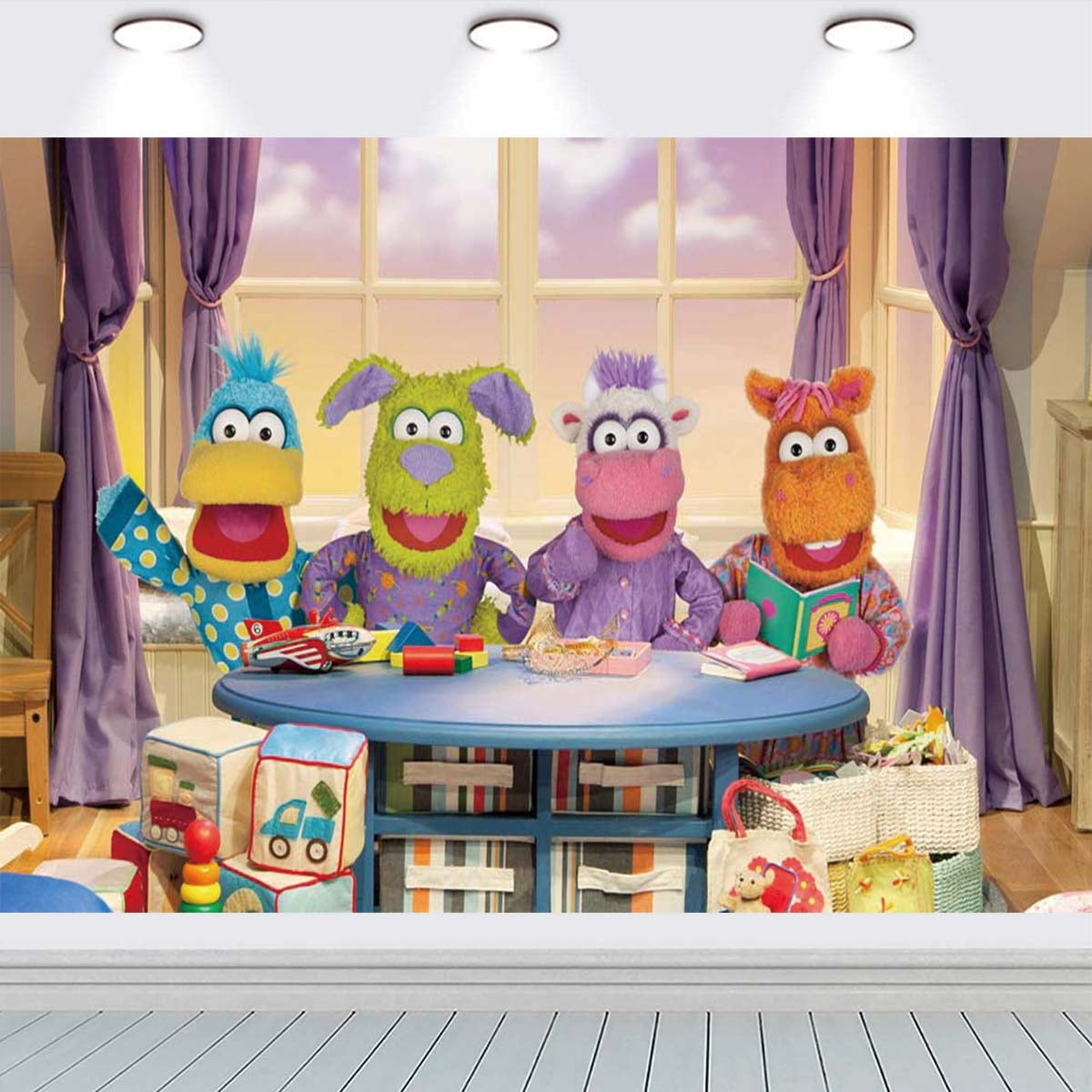 pajanimals school Backdrop Taspestry Wall Decor Banner Party Supplies ...