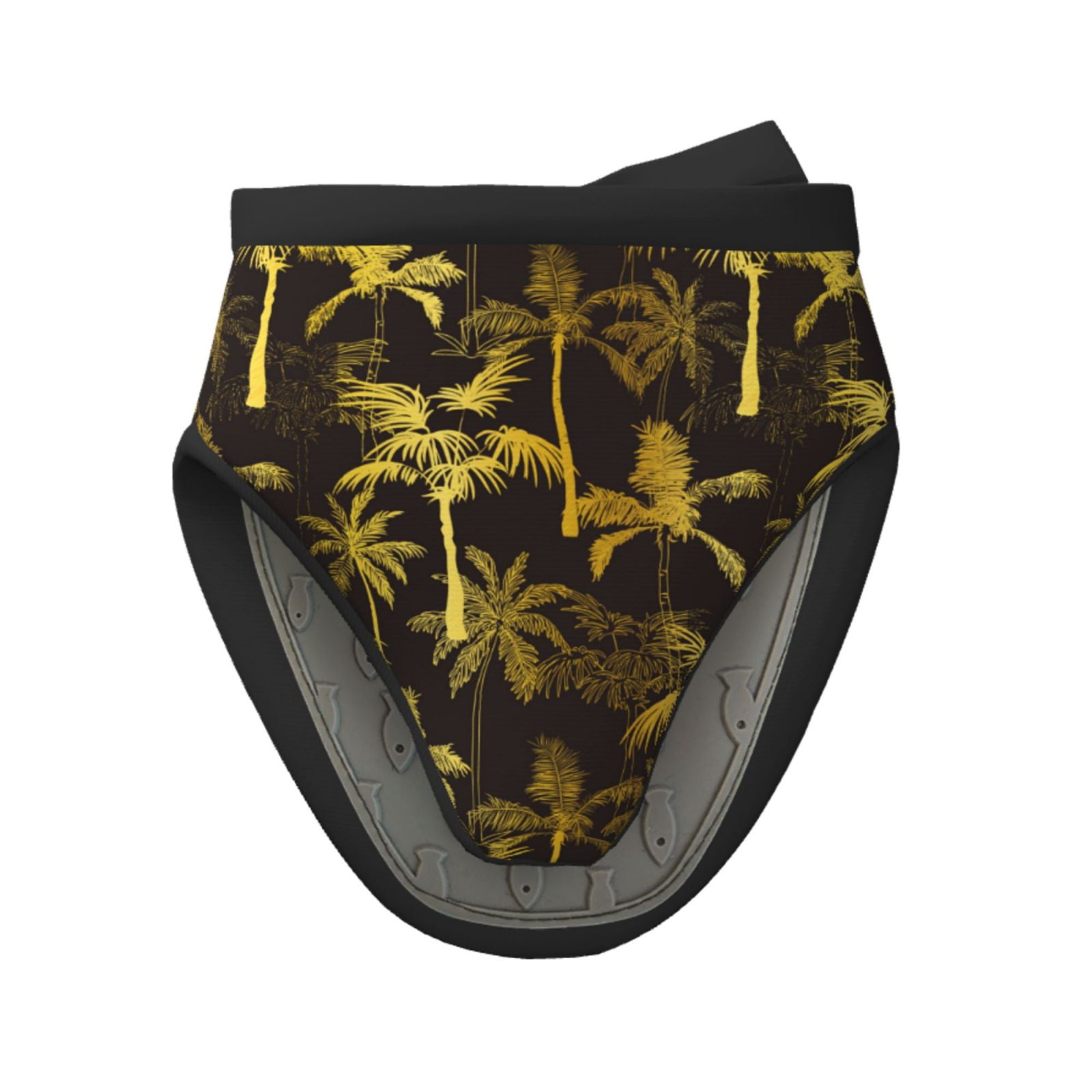 palm tree yellow Oven Mitts Heat Resistant - Soft Lining Silicone Mini ...