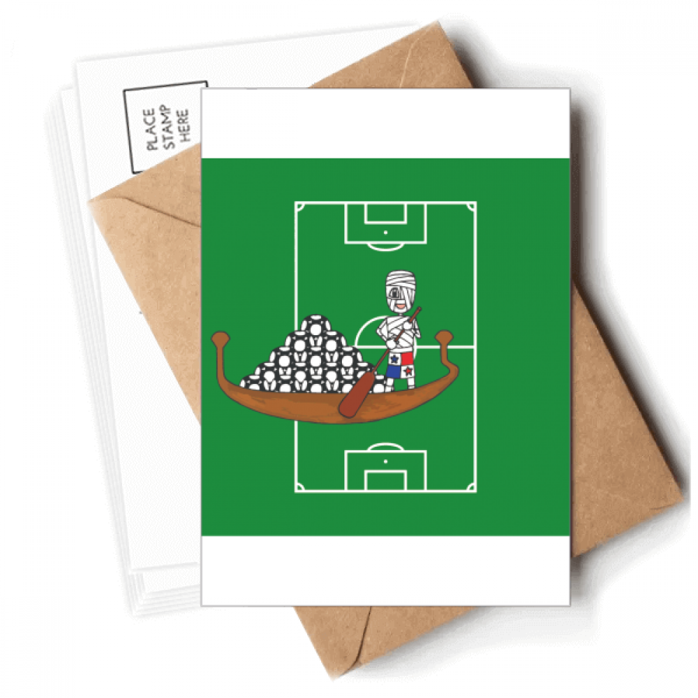 panama wooden boat football boat Postcards Envelopes Blank Note Cards ...