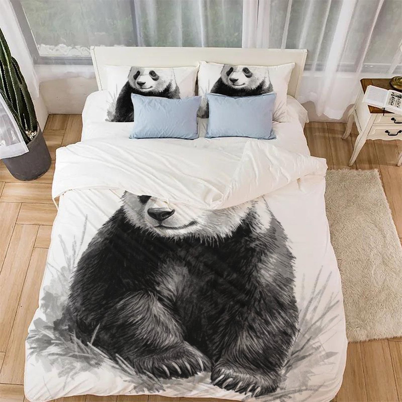 panda Bedding Set Quilt Cover 3D Printed Comforter Covers Duvet Cover 3 ...