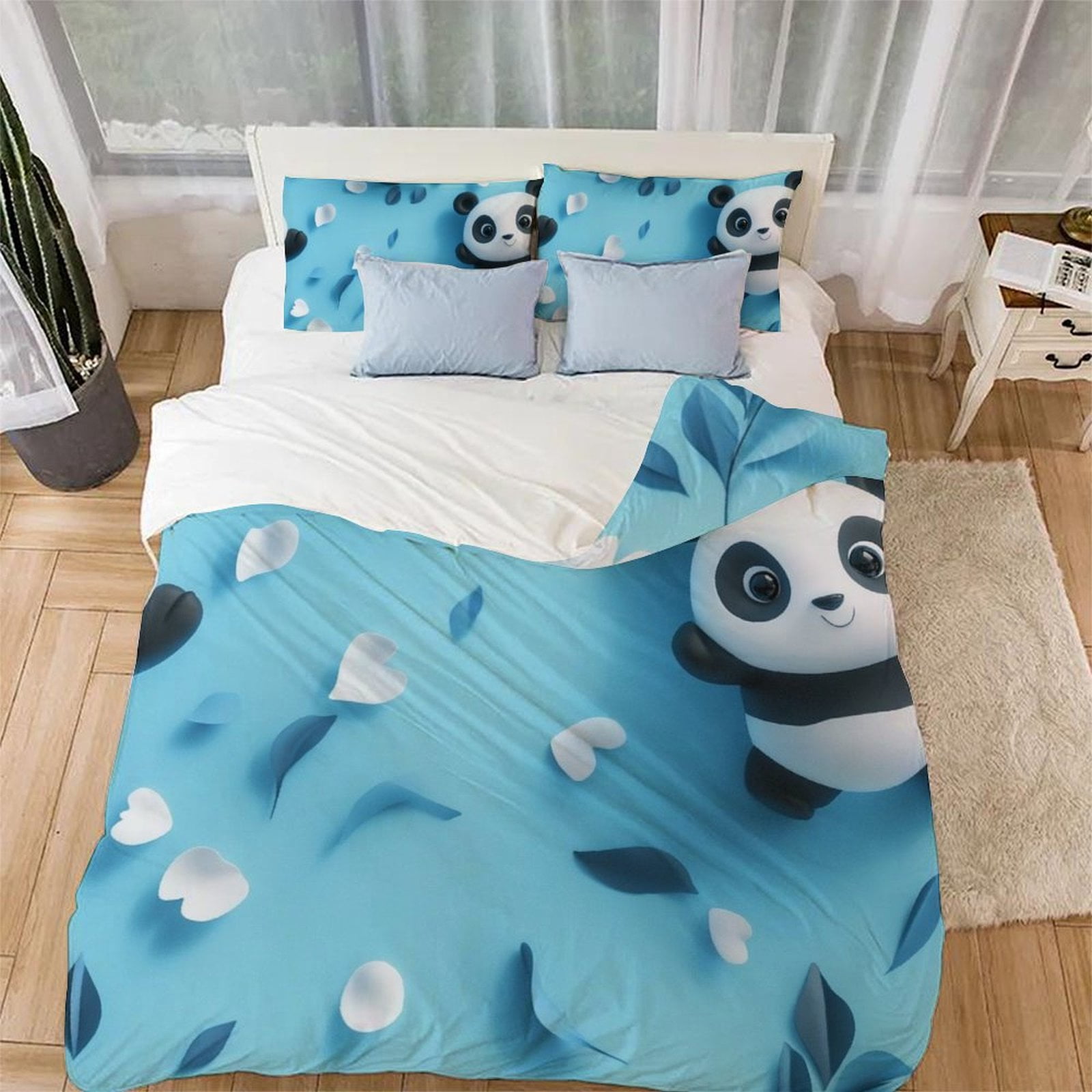 panda Bedding Set Quilt Cover 3D Printed Comforter Covers Duvet Cover 3 ...