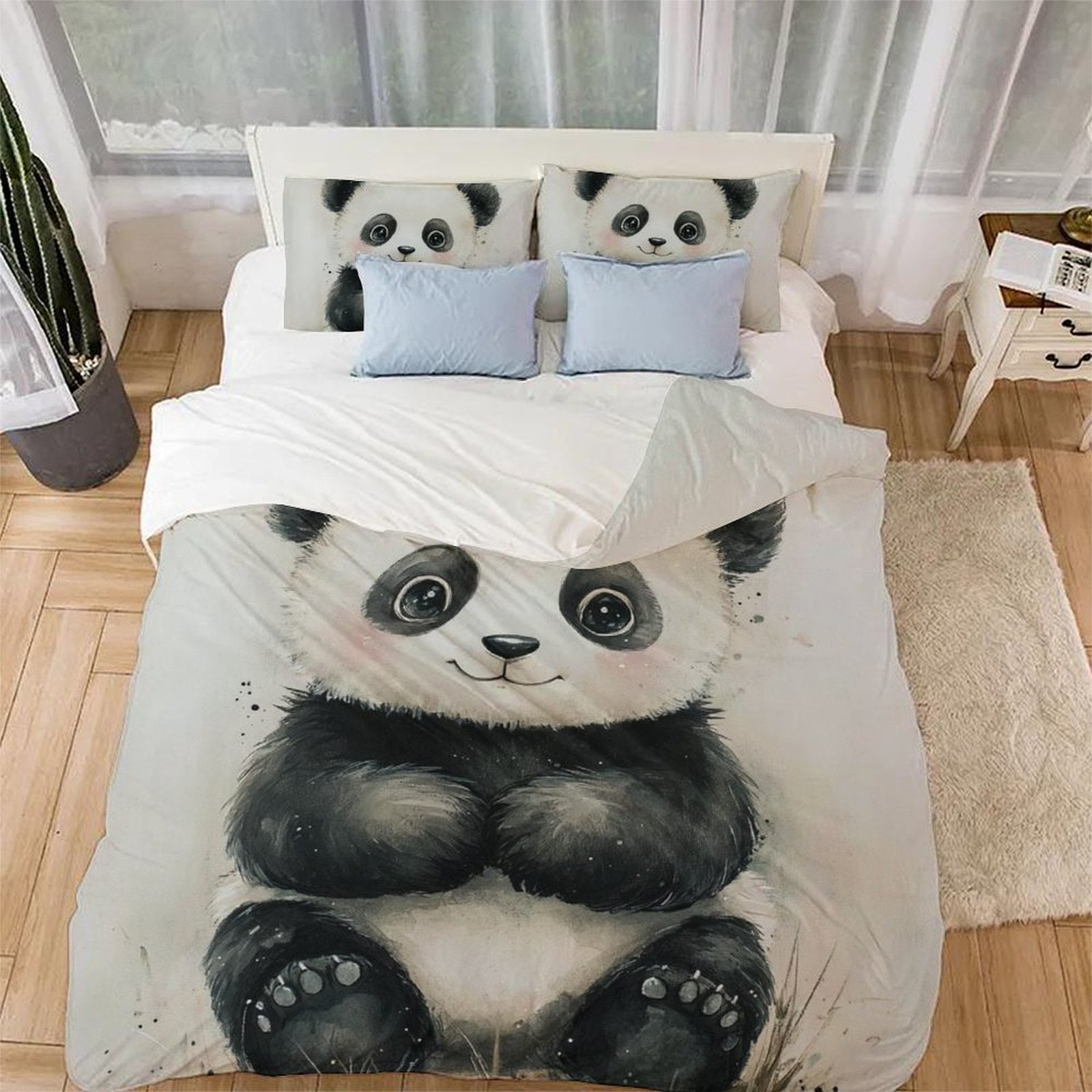 panda Bedding Set Quilt Cover 3D Printed Duvet Cover Comforter Covers ...