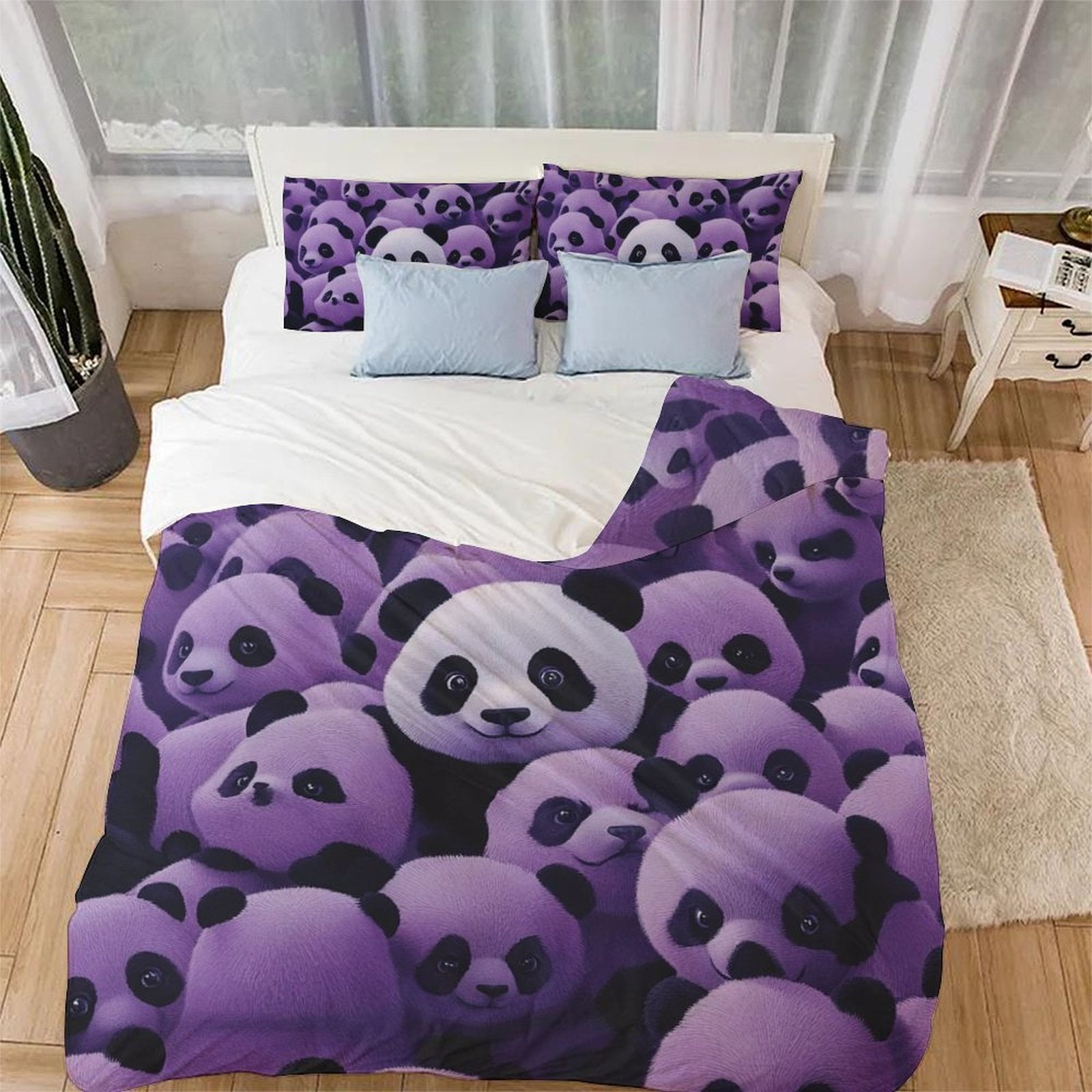 panda Bedding Set Quilt Cover 3D Printed Duvet Cover Comforter Covers ...